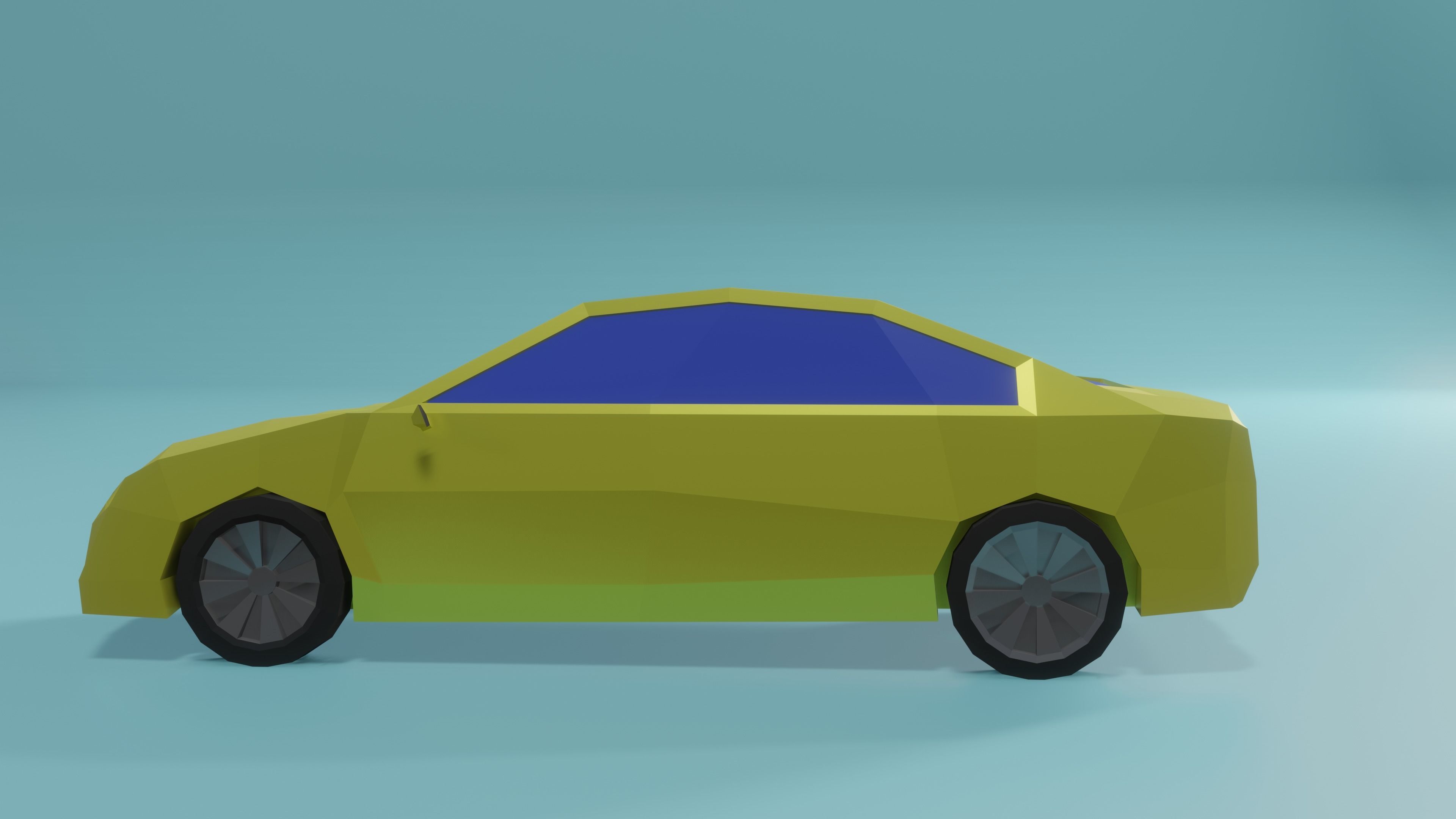 Low Poly Simple Car 3d Model free VR / AR / low-poly 3D model | CGTrader