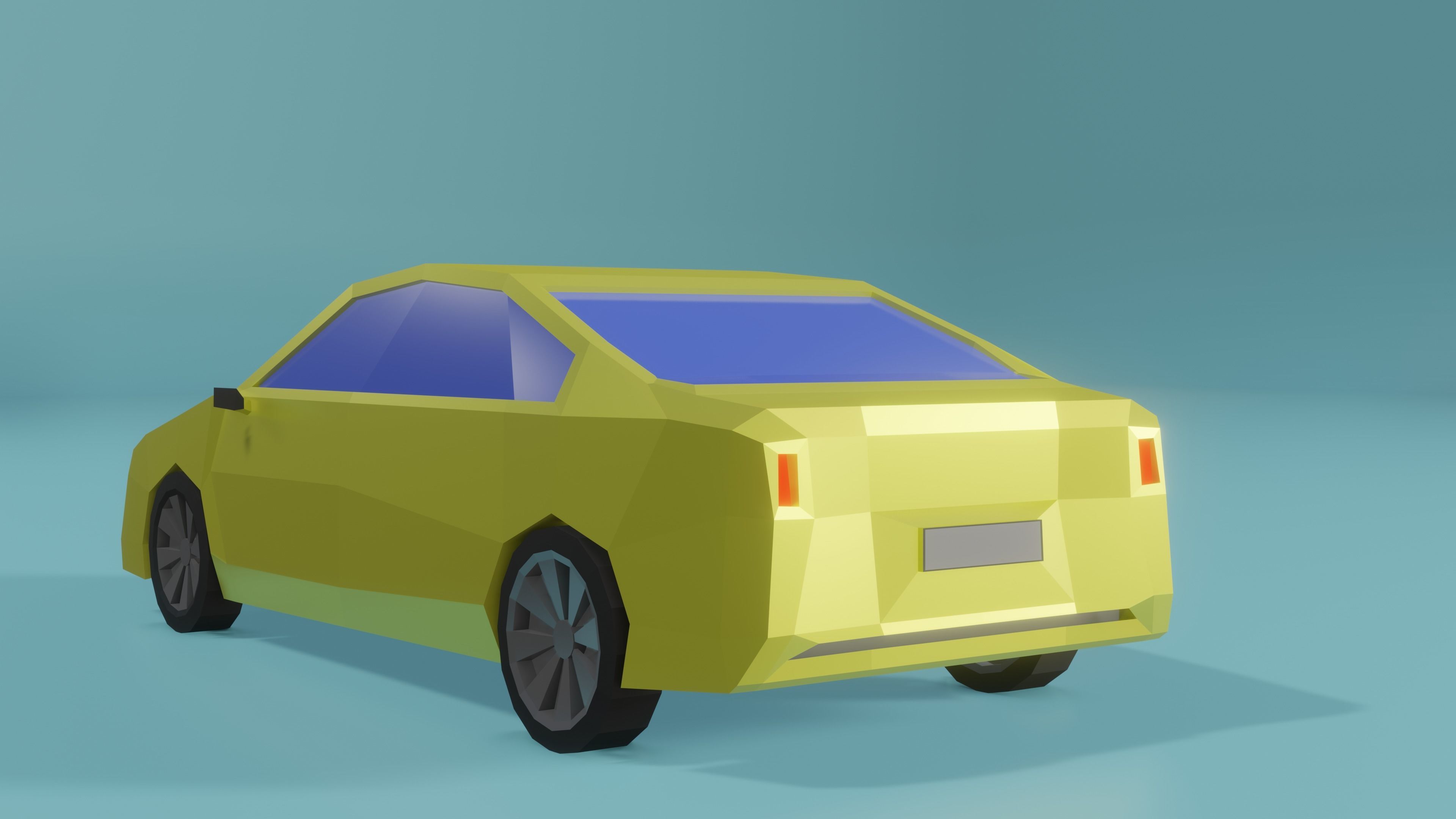 Low Poly Simple Car 3d Model free VR / AR / low-poly 3D model | CGTrader