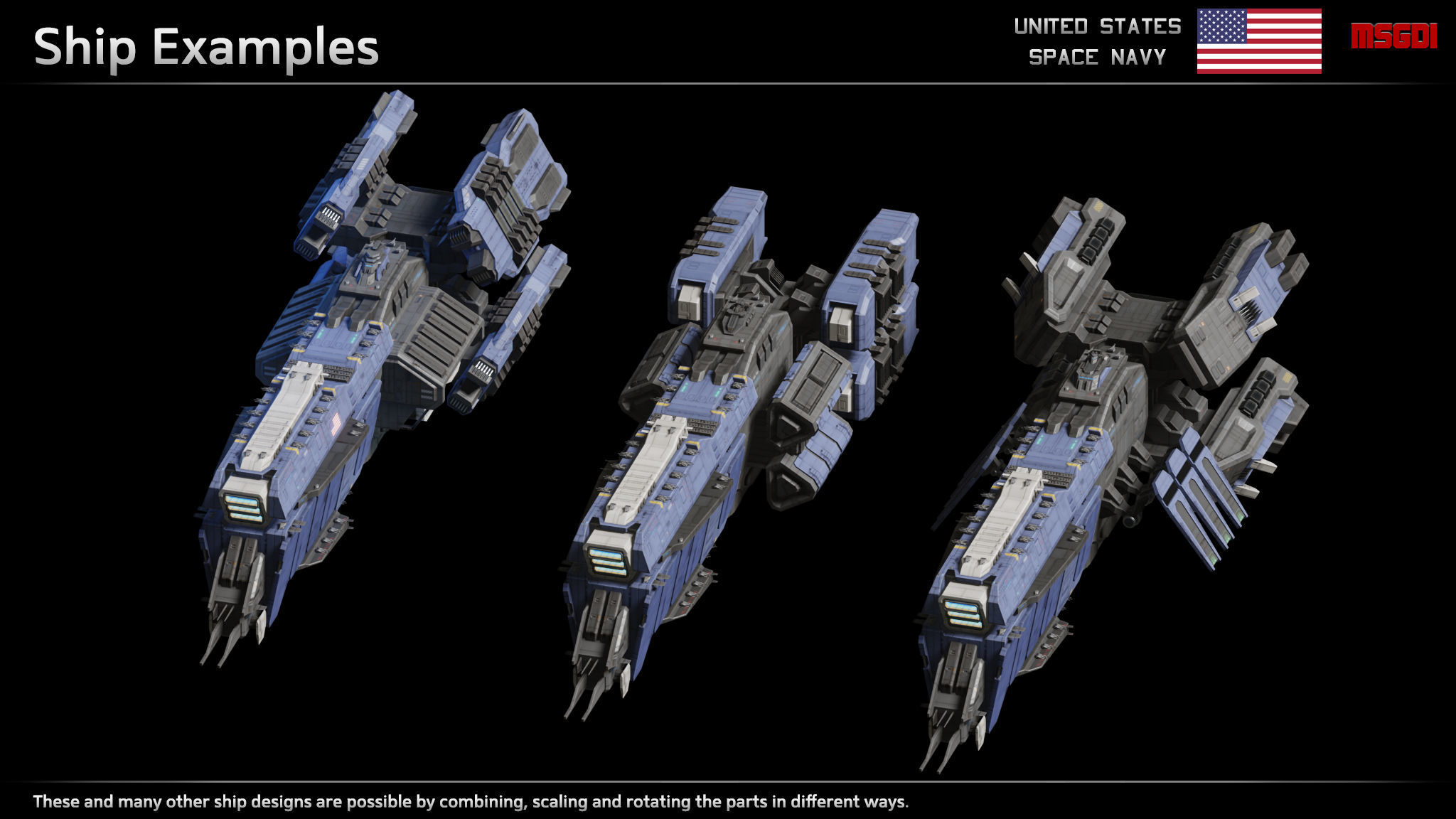 US Space Navy Fleet Collection | CGTrader