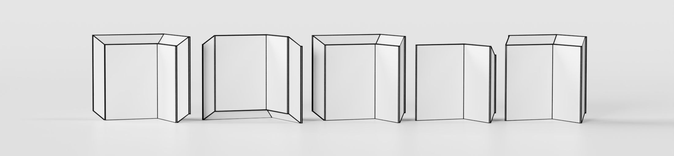 3D model Chevron Interlocking Lead Block Radiation Shielding VR / AR ...