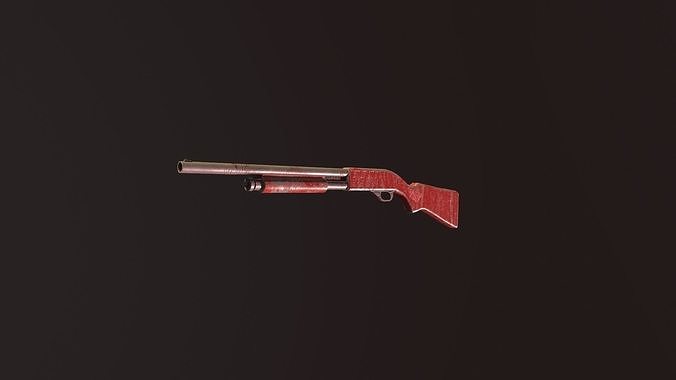 3D model RedShotgun VR / AR / low-poly | CGTrader