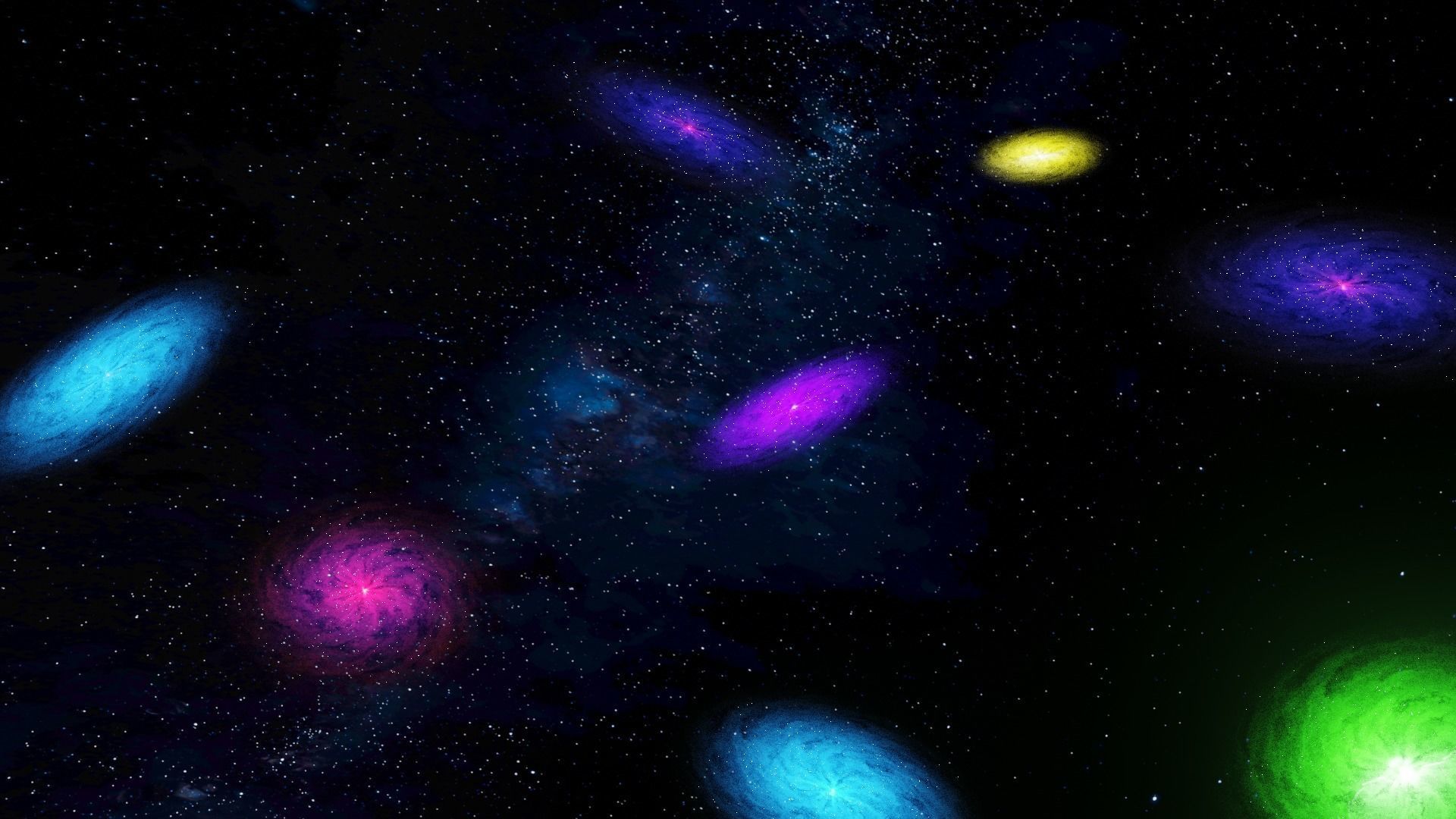 galaxy colorful stars in space 3D model | CGTrader