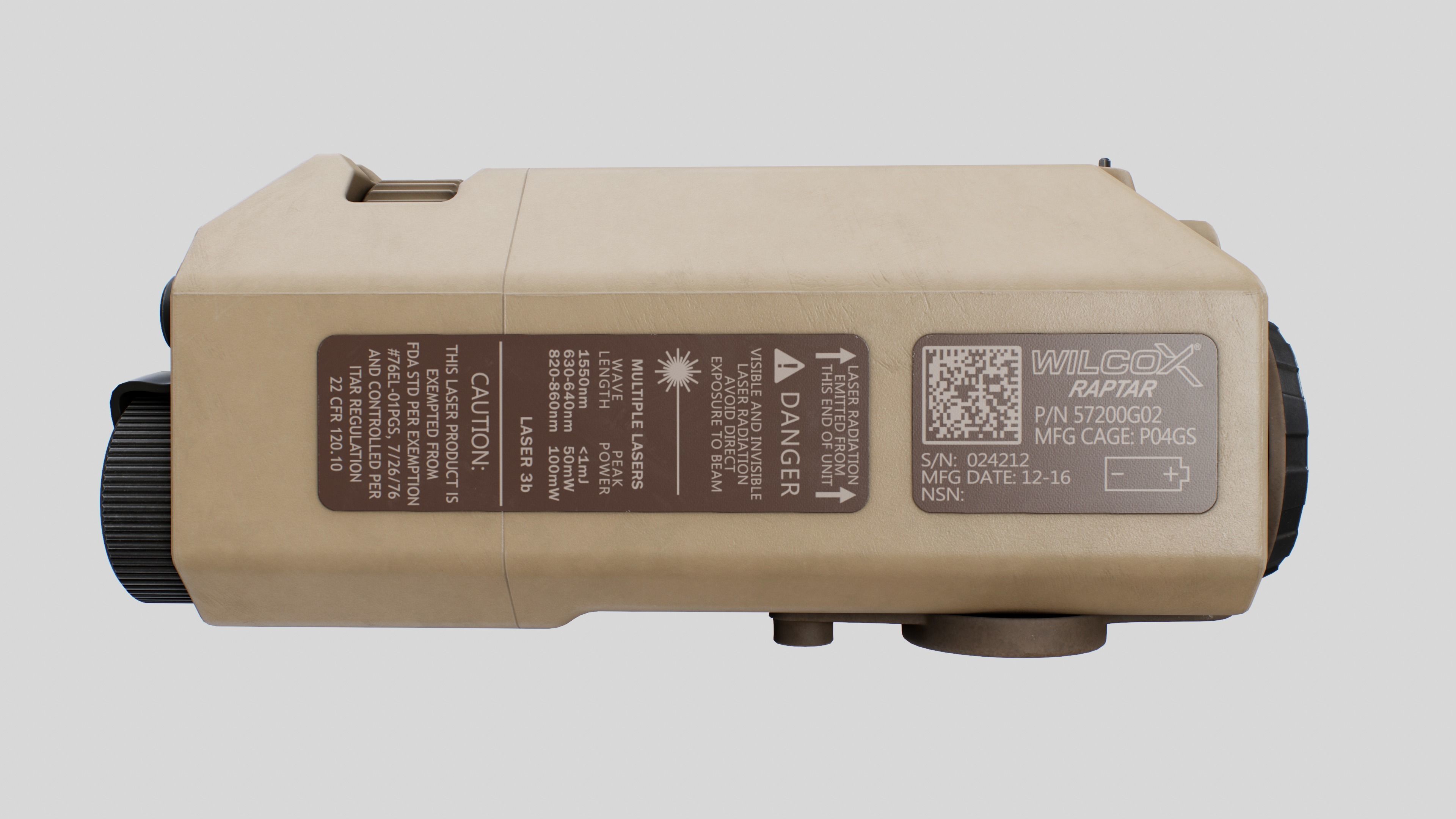 3D model Wilcox Raptar-S Laser Range Finder VR / AR / low-poly rigged ...