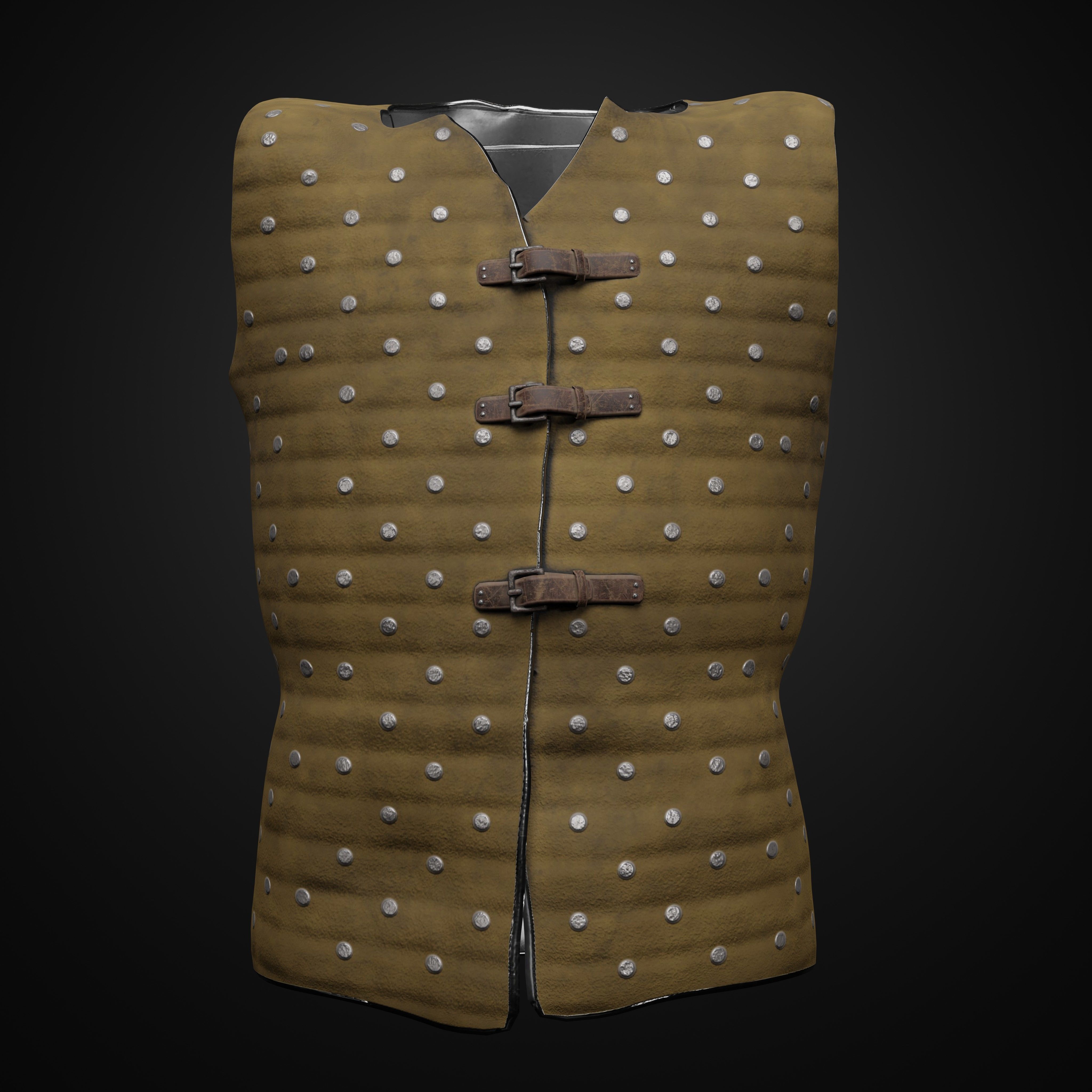 3D model Brigandine Medieval Armor VR / AR / low-poly | CGTrader