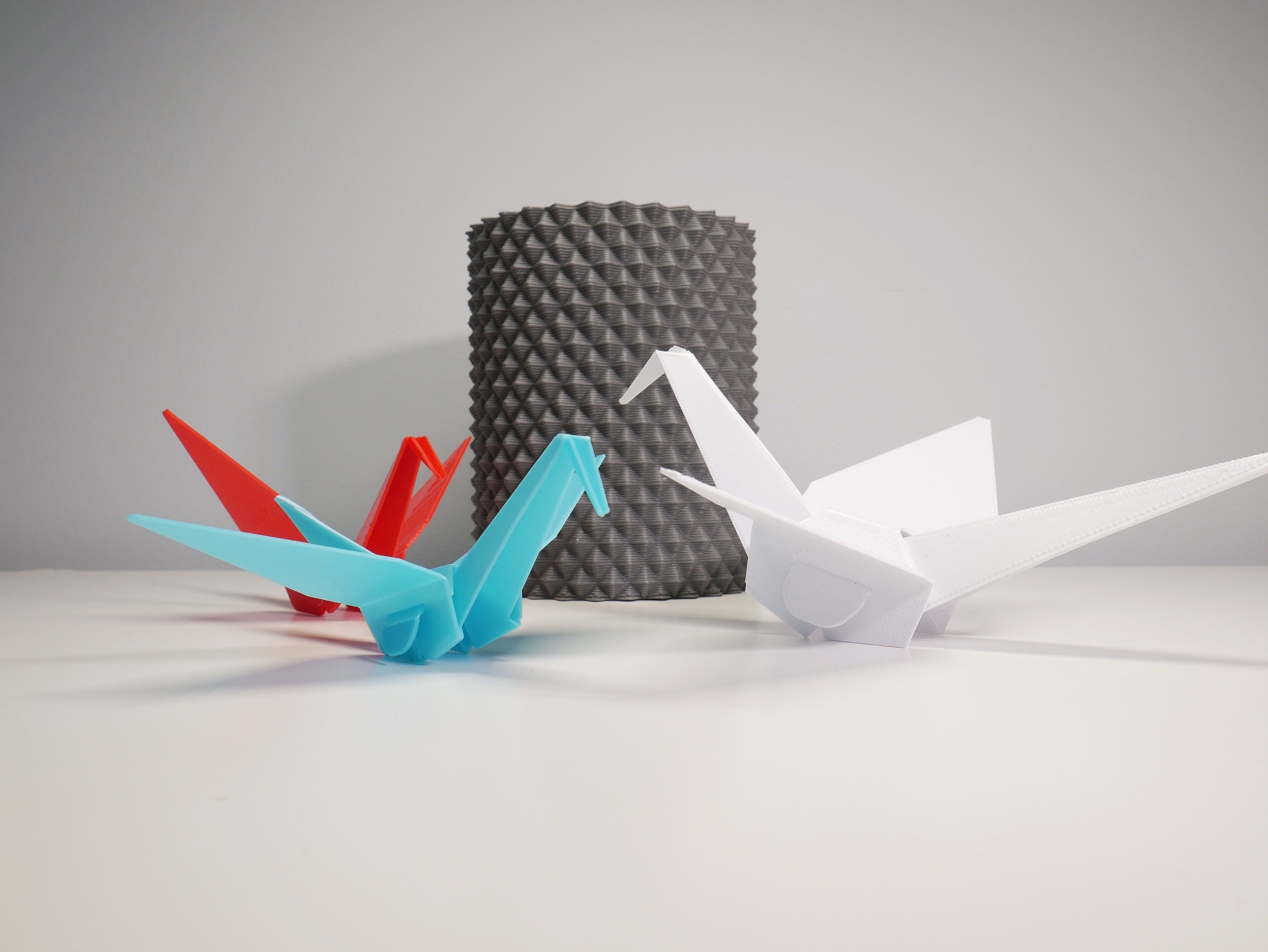 Origami crane 3D model 3D printable | CGTrader