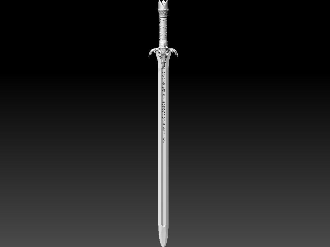 Conan Sword - Real Size - Conan The Barbarian 3D model 3D printable ...