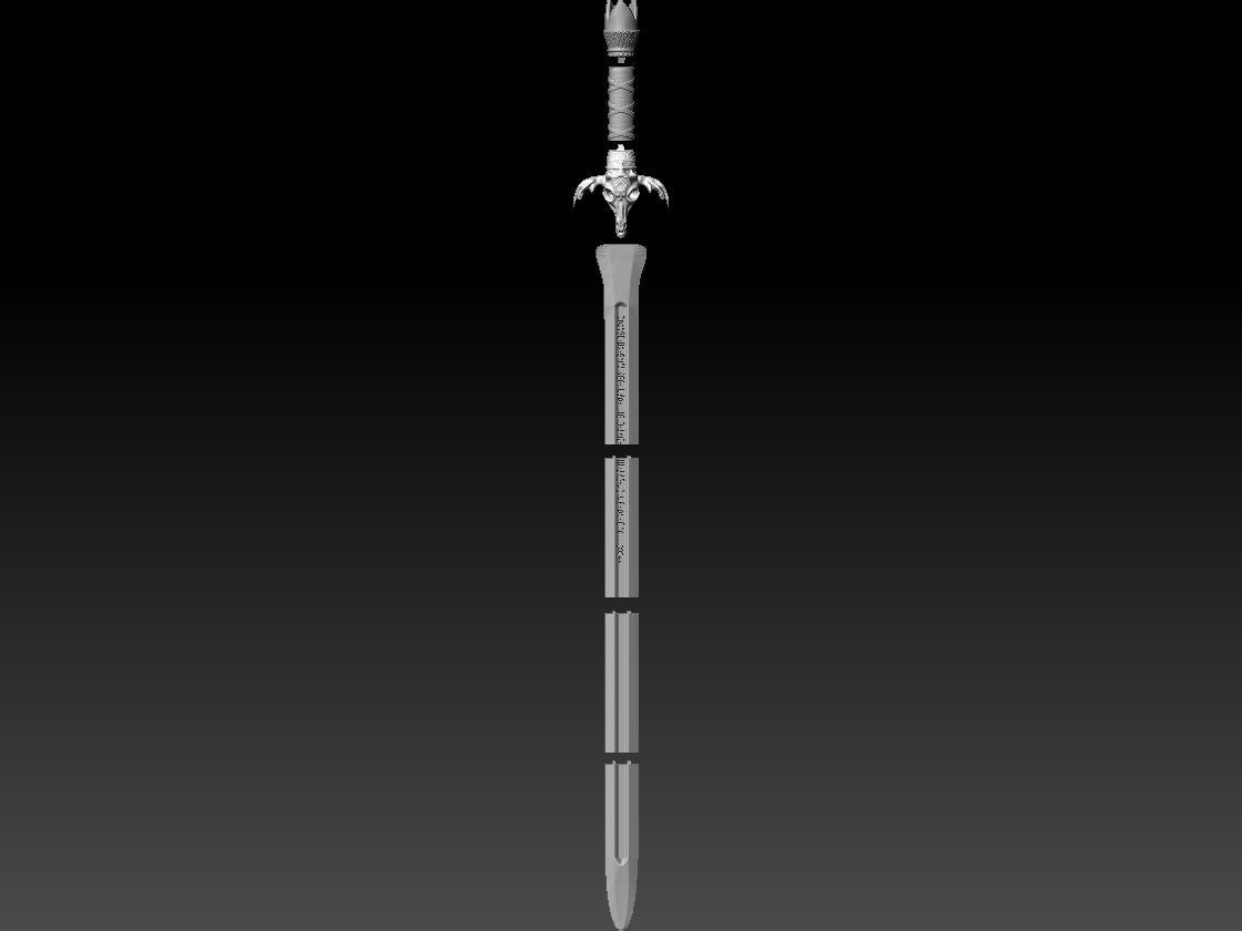 Conan Sword - Real Size - Conan The Barbarian 3D model 3D printable ...