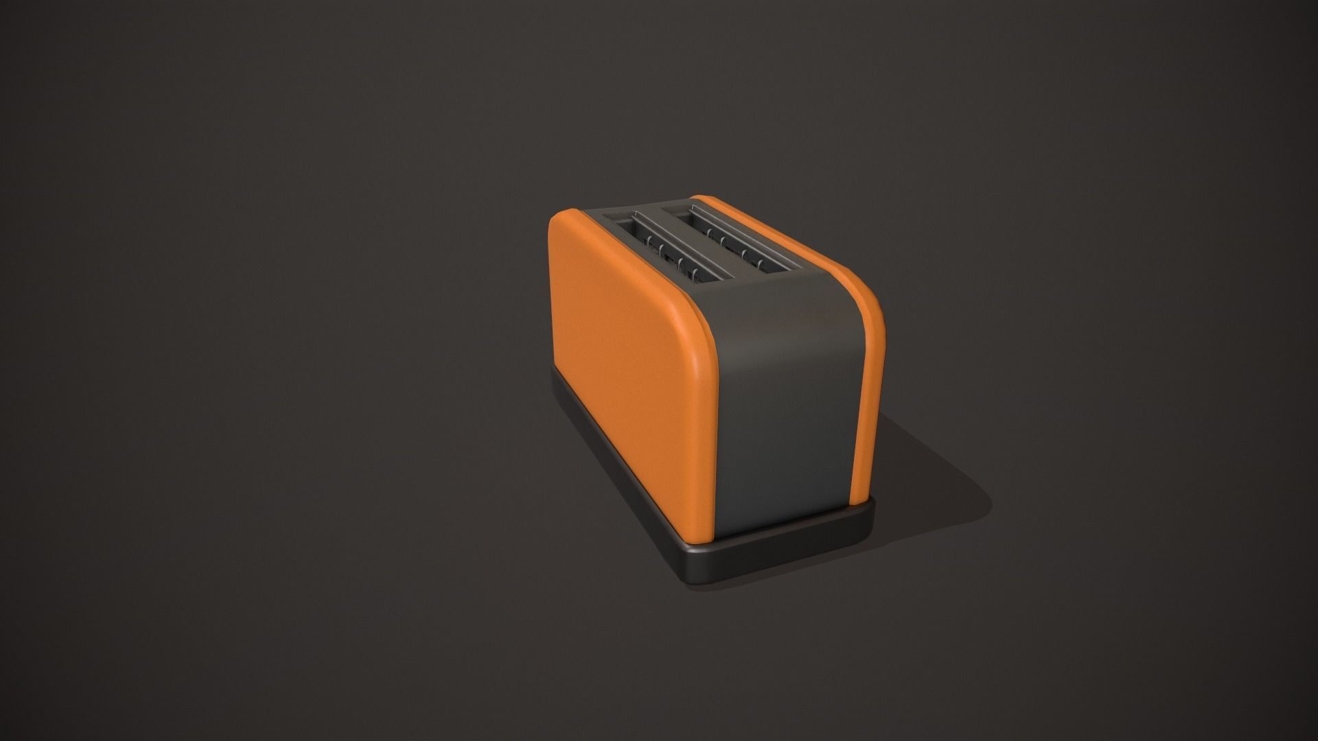 3D model Orange Toaster - 2 Slots VR / AR / low-poly | CGTrader