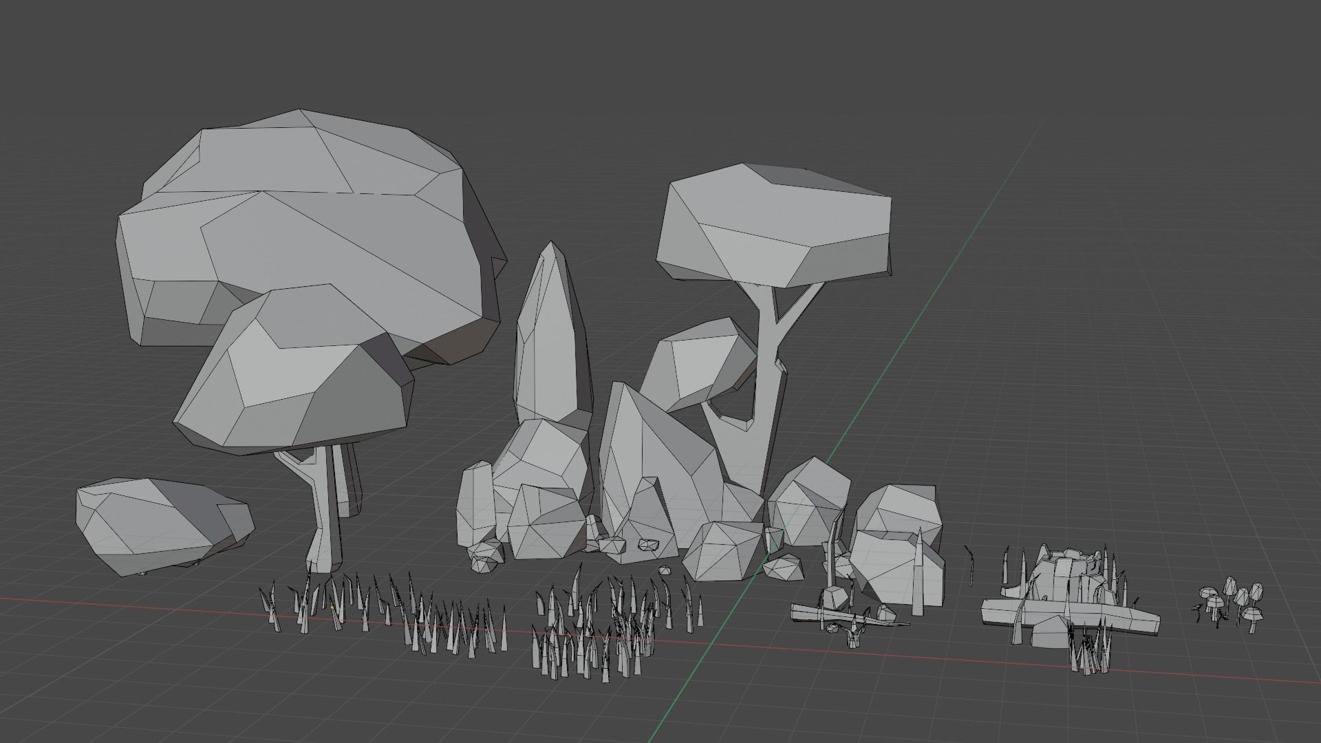 90 Low Poly Models Pack Game Ready free VR / AR / low-poly 3D model ...