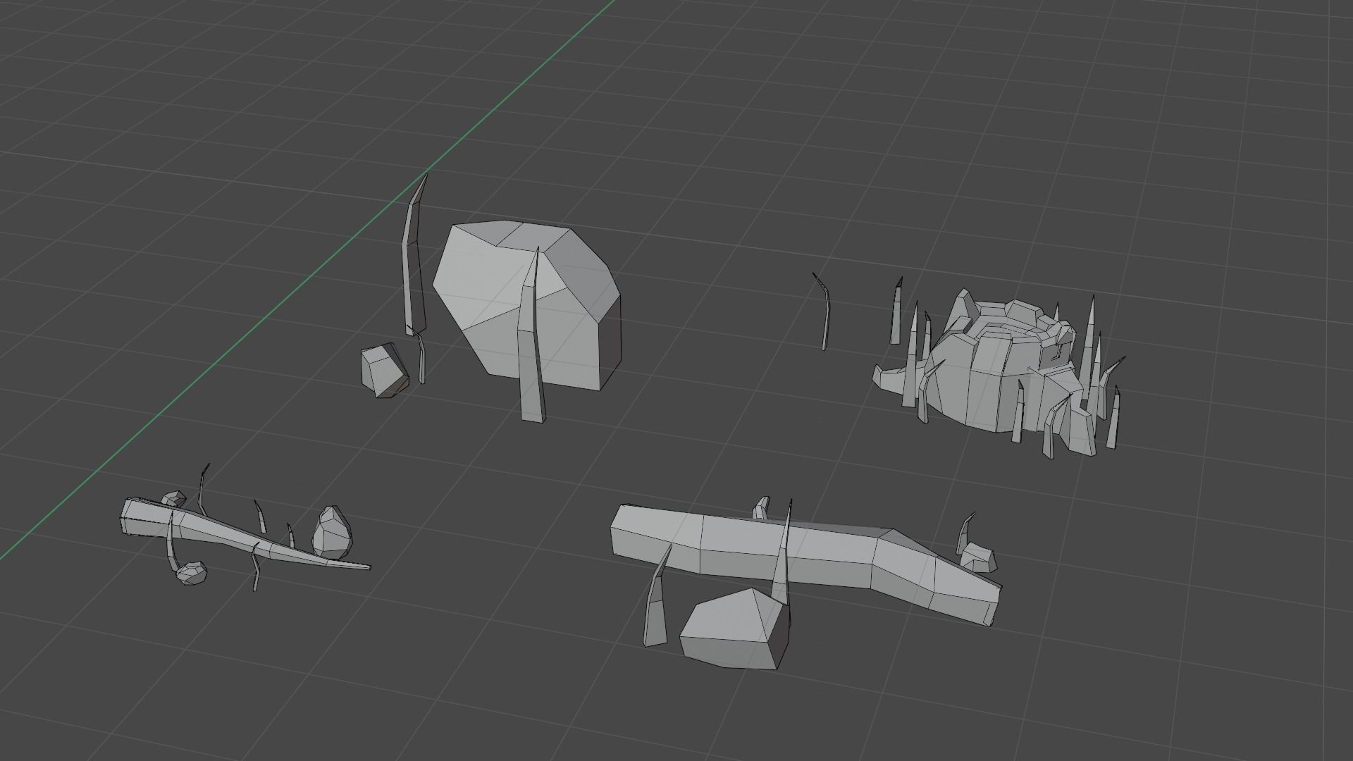 90 Low Poly Models Pack Game Ready free VR / AR / low-poly 3D model ...