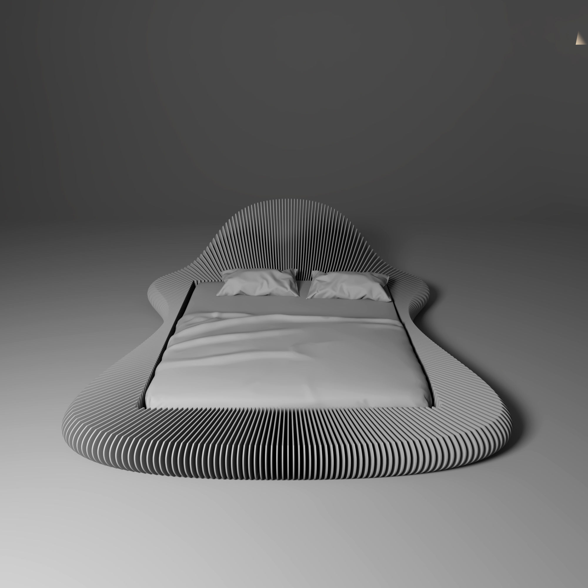 Parametric Bed 3D model | CGTrader