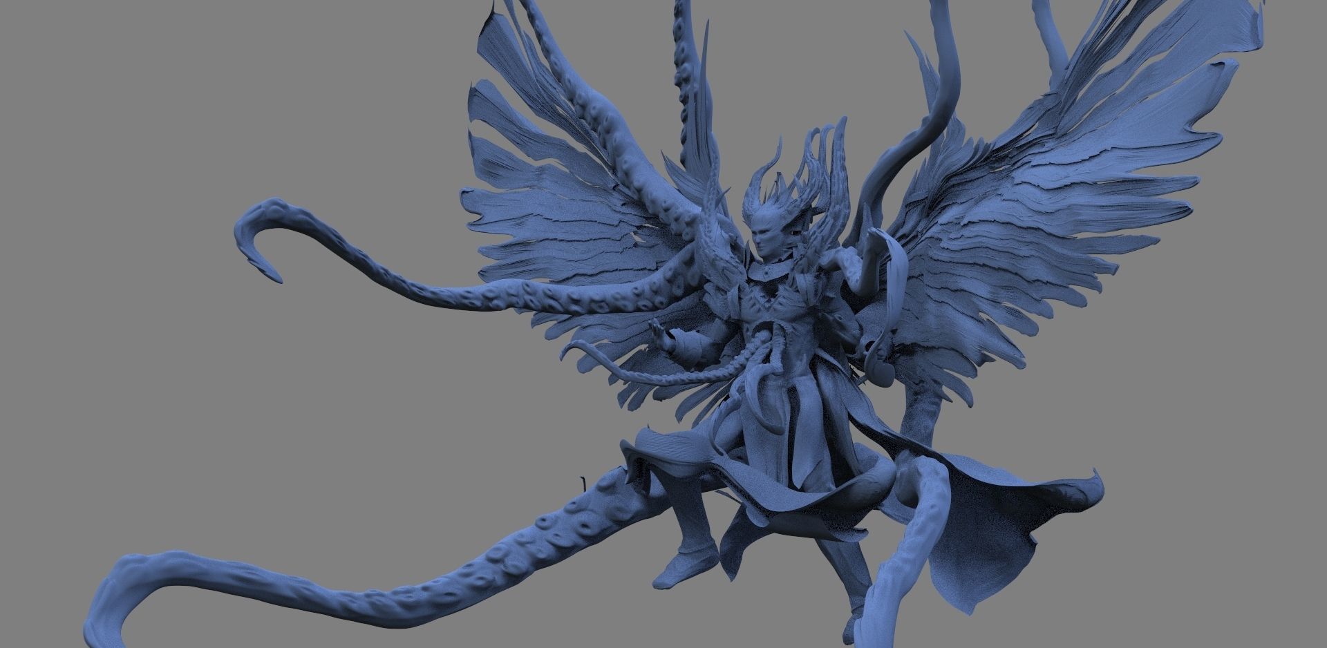 Dark angel squid 3D model | CGTrader