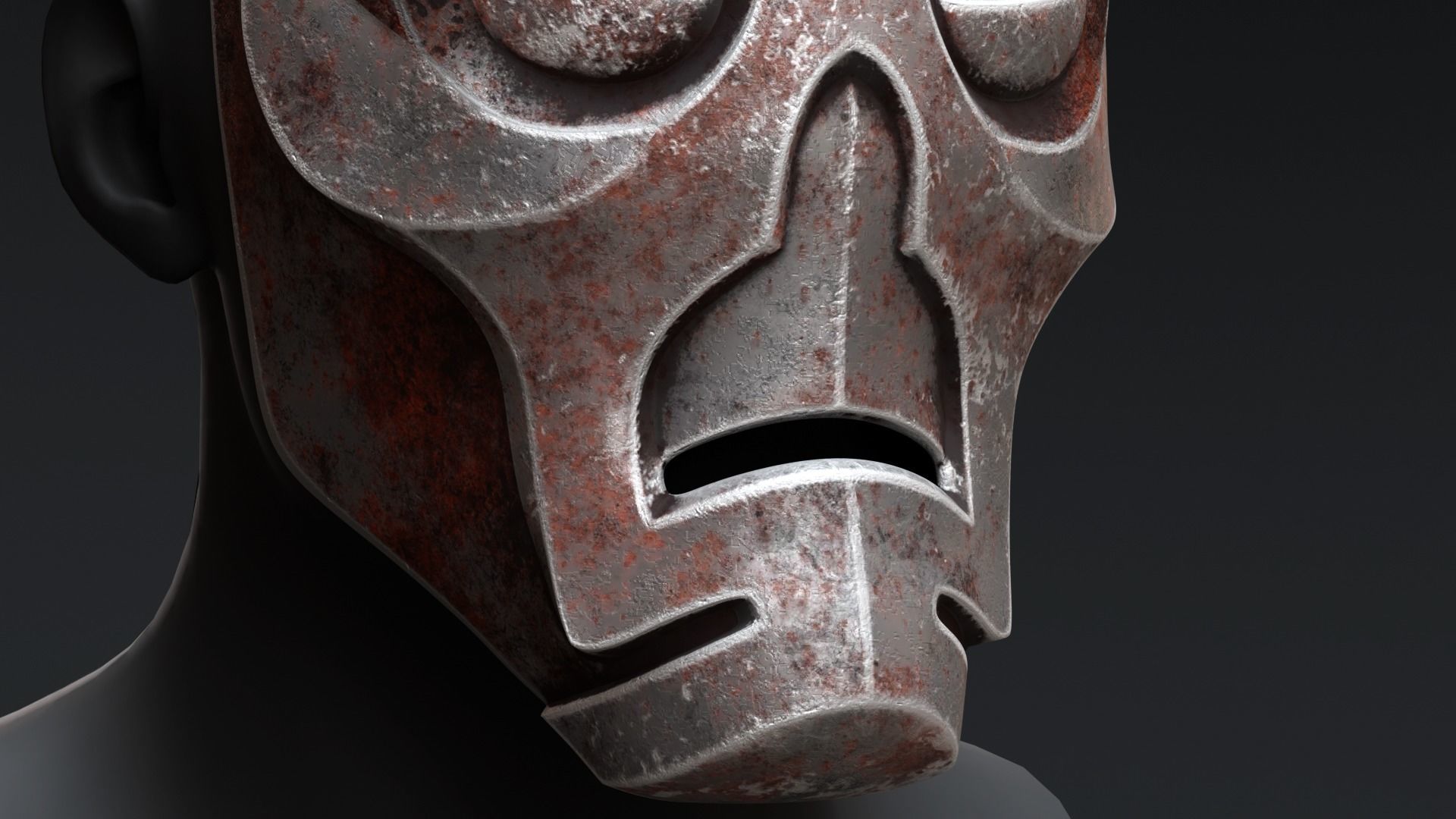 Skyrim Dragon Priest Mask - Hevnoraak 3D model | CGTrader