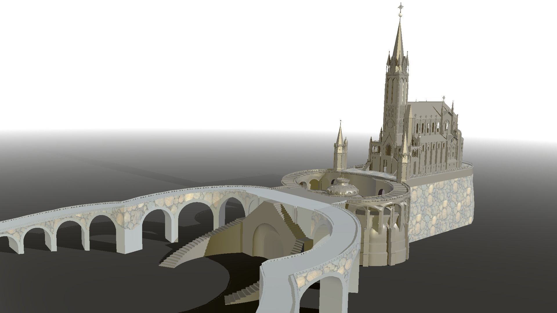 Lourdes Shrine 3D model | CGTrader