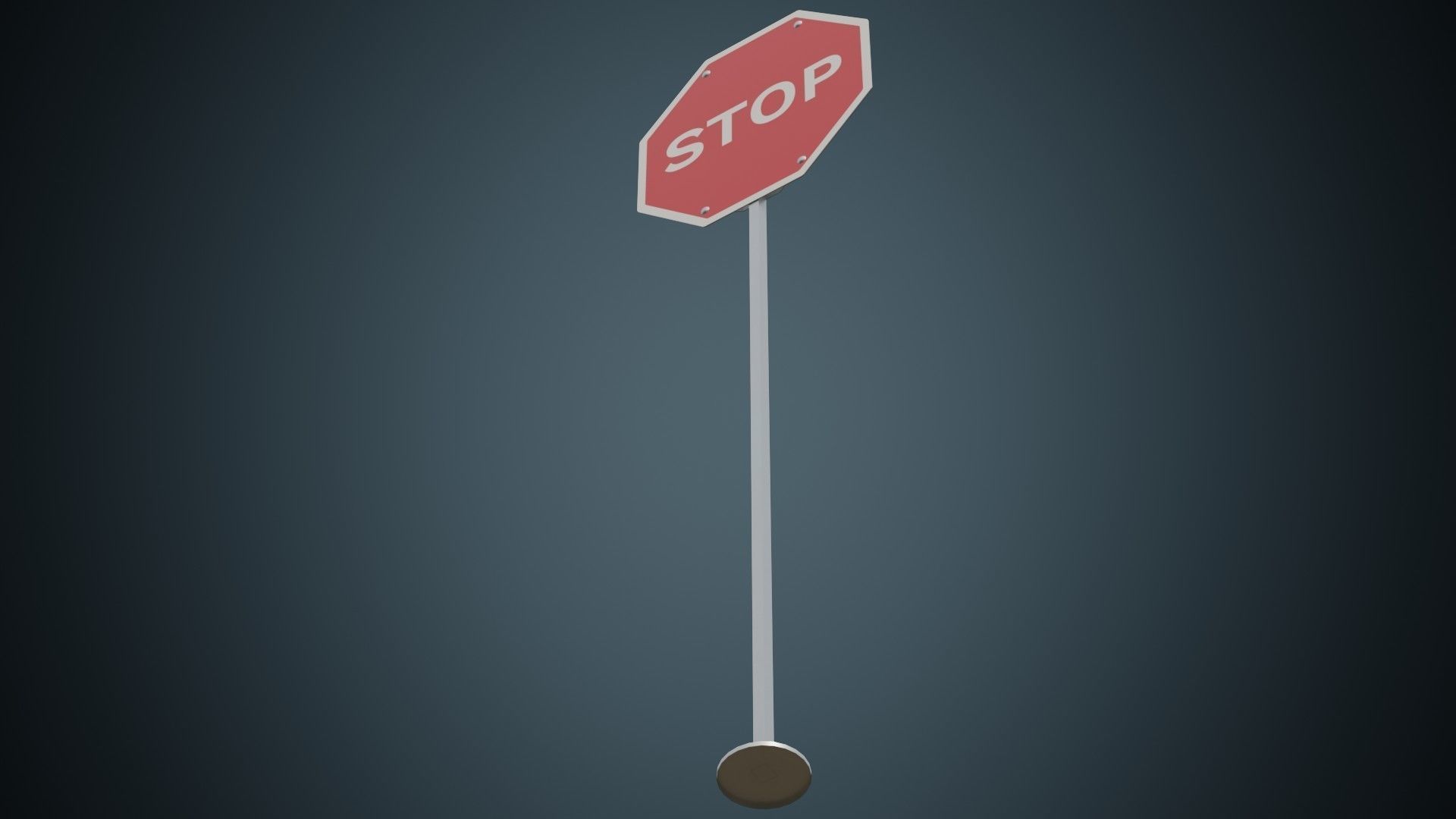 3D model Stop Sign 1A VR / AR / low-poly | CGTrader
