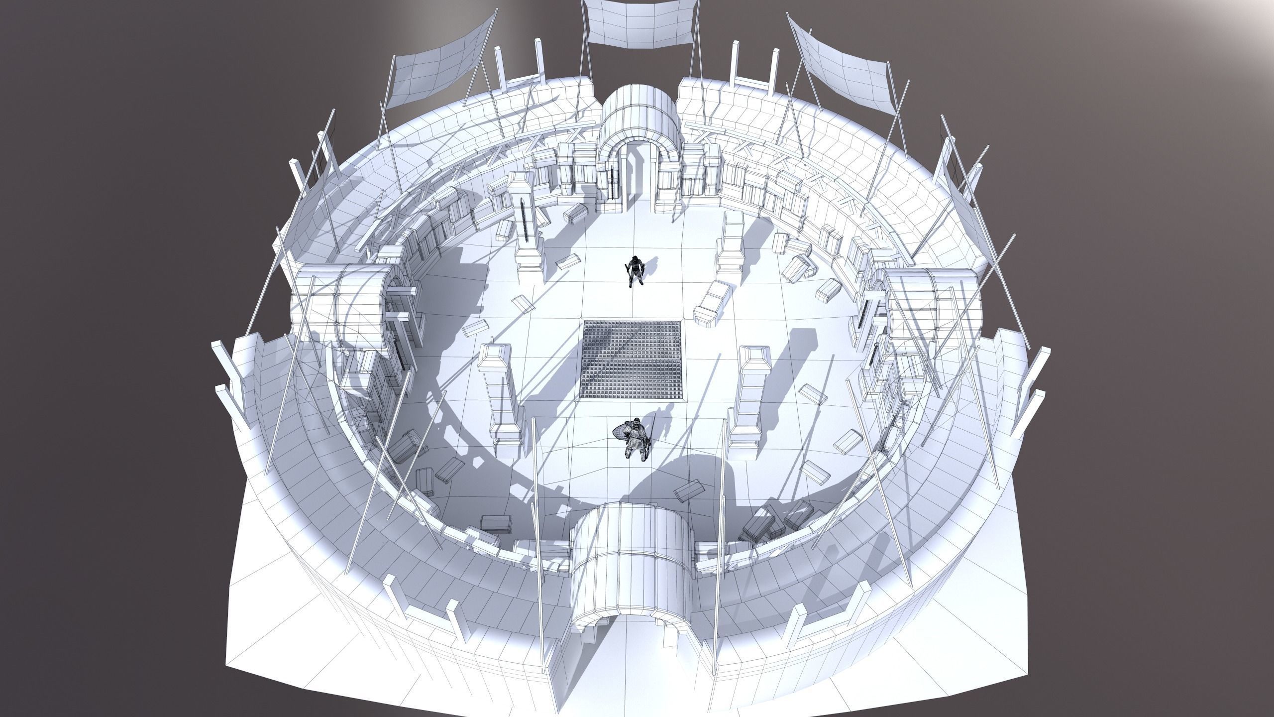 3D model Gladiator Arena VR / AR / low-poly | CGTrader