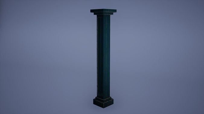 3D model Metro Column Low Poly Game Ready VR / AR / low-poly | CGTrader