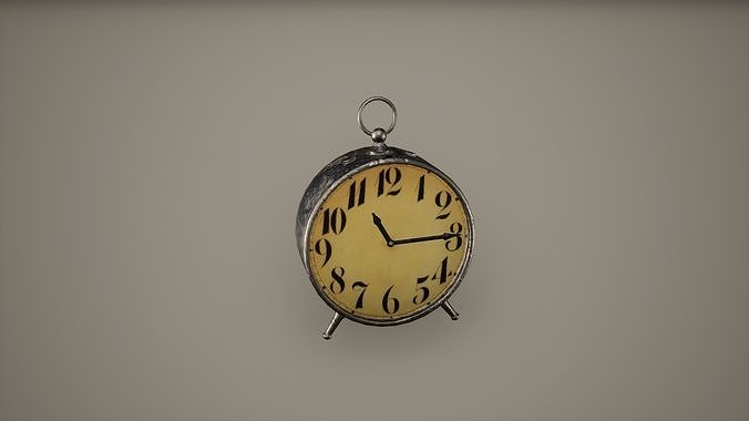 3D model Desk Clock Low poly Game Ready VR / AR / low-poly | CGTrader