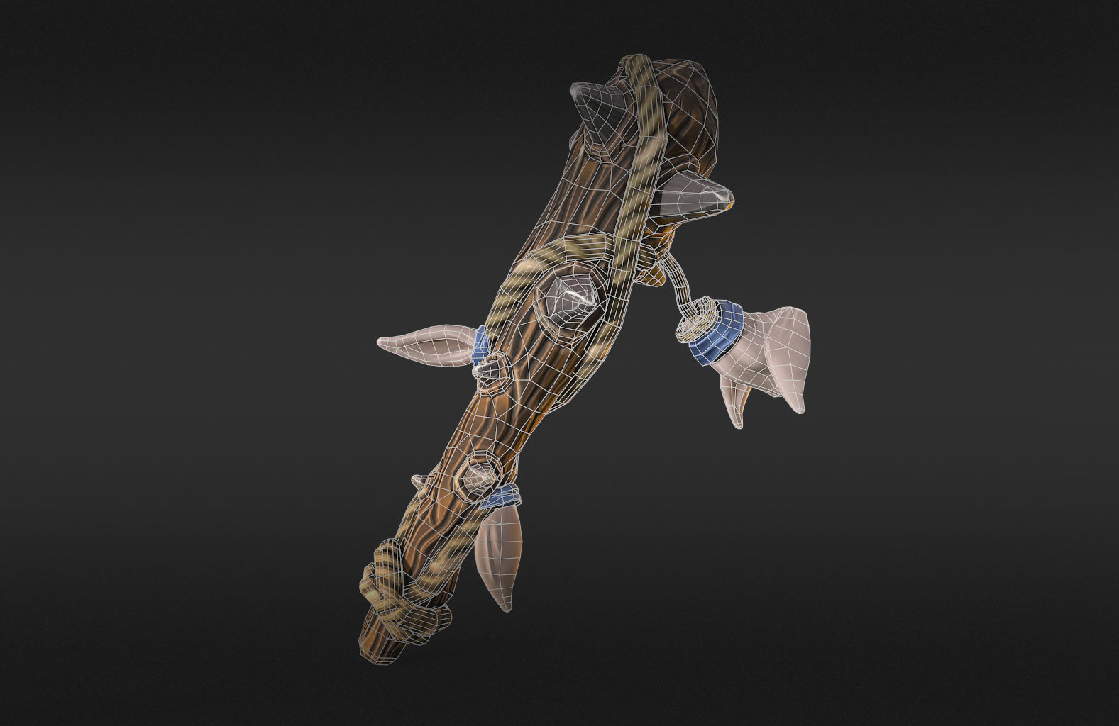 3D model Stylized Weapon Bat Low-Poly 3D Model VR / AR / low-poly ...