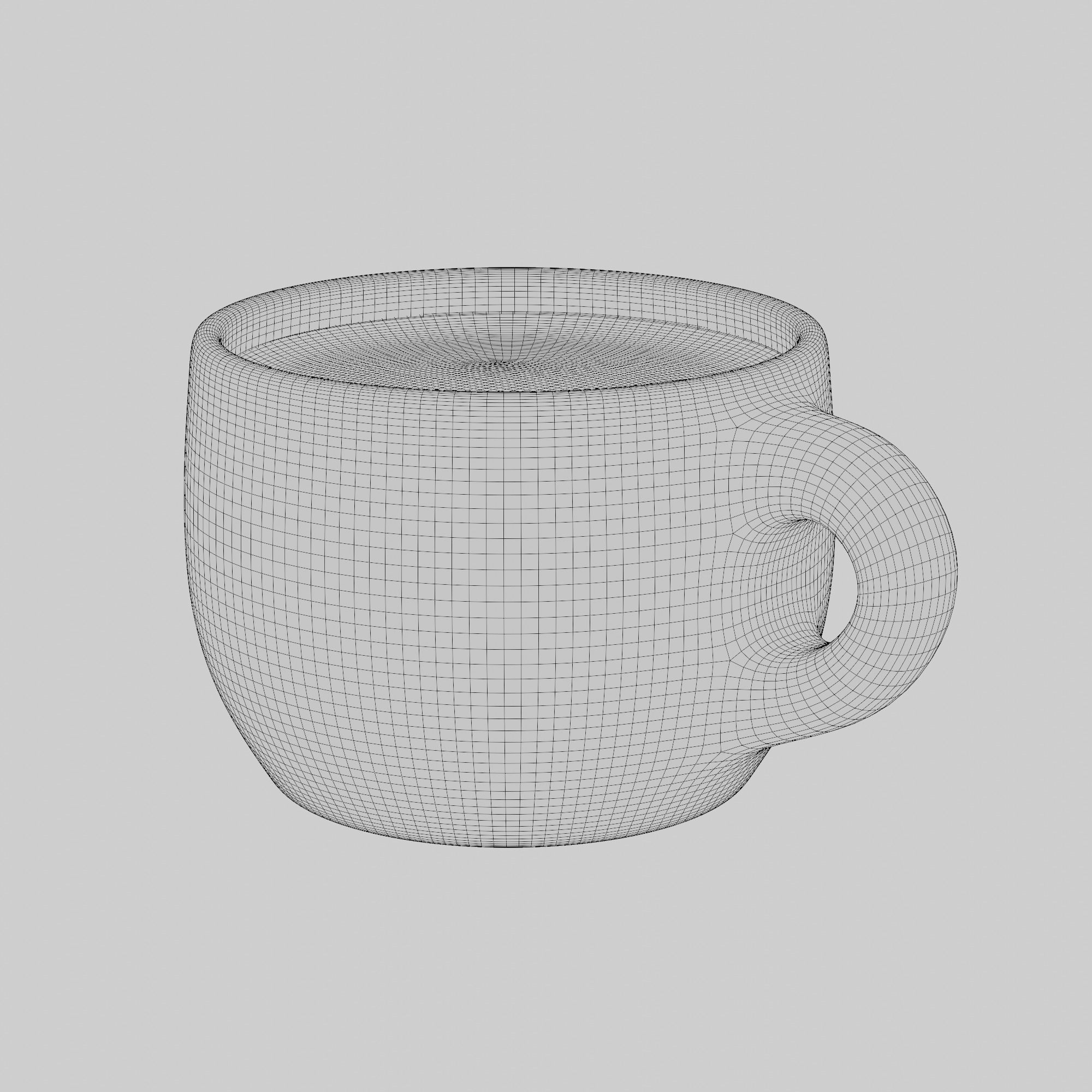 Simple modern ceramic cup free 3D model | CGTrader