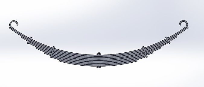 Leaf Spring Suspension free 3D model | CGTrader