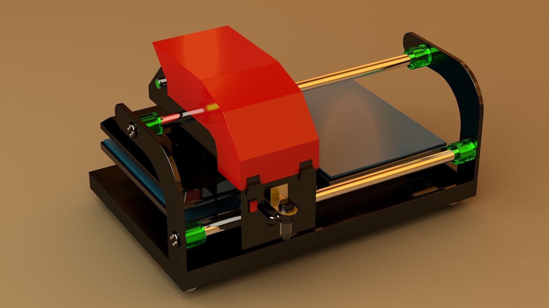 Double Bed Heat Press Machine 3D model | CGTrader