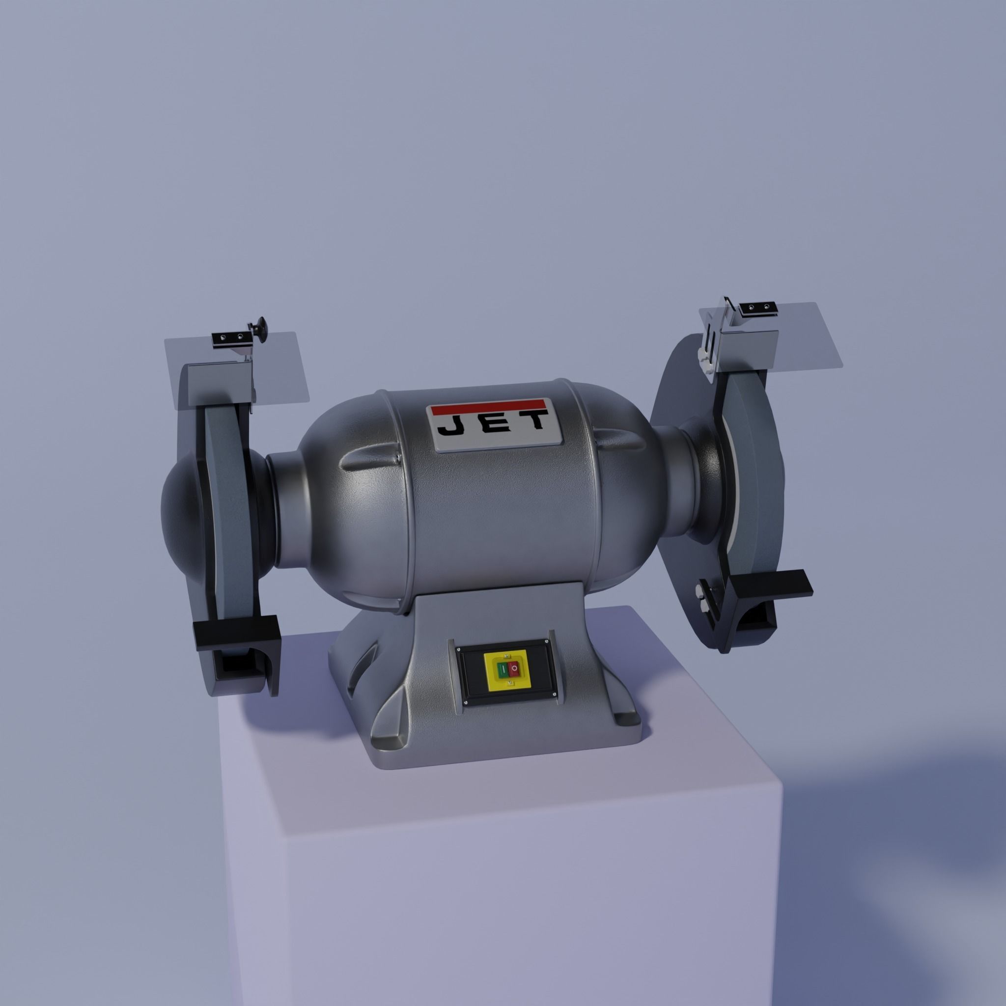 industrial grinding machine 3D model rigged | CGTrader