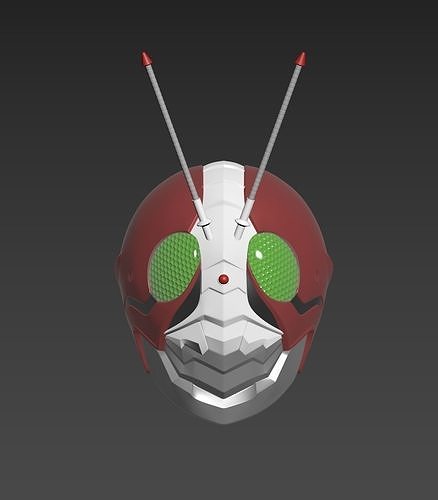Kamen Rider V3 The Next Movie Helmet Cosplay 3D model 3D printable ...