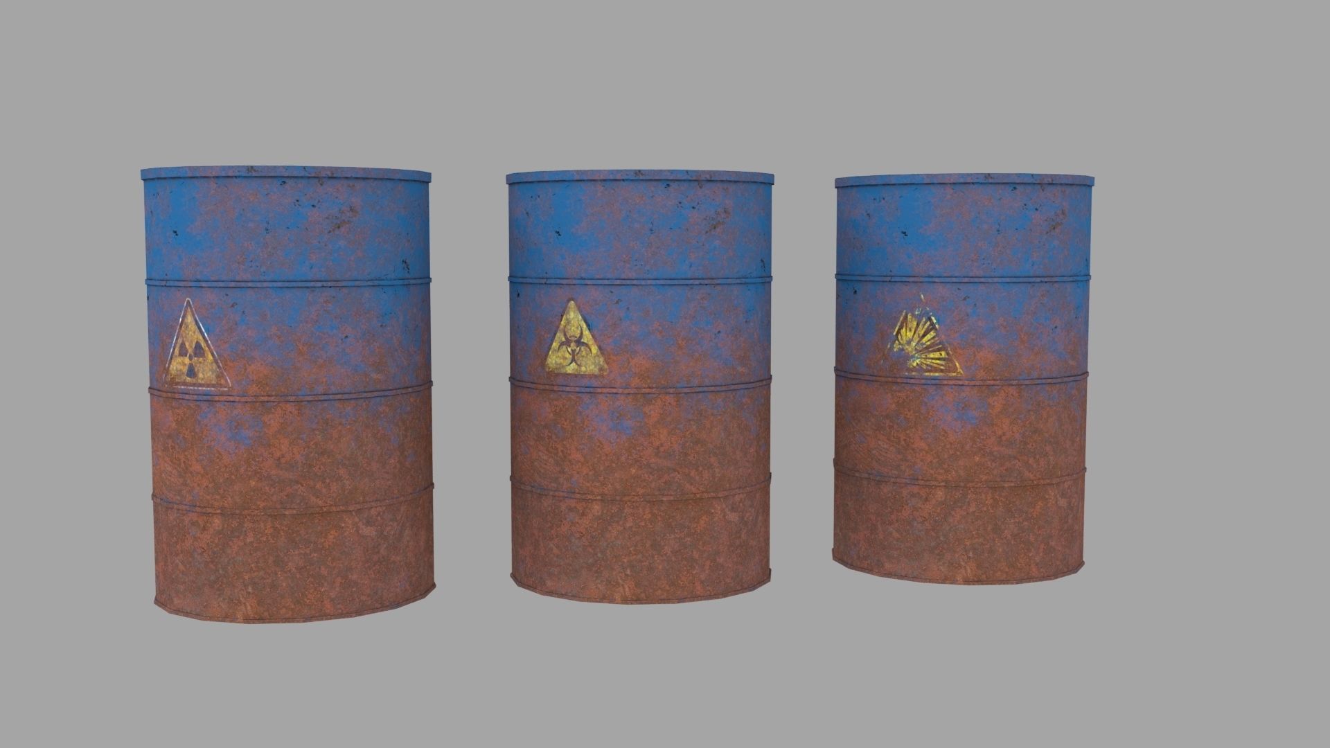 3D model Old Rusty Metal Barrel VR / AR / low-poly | CGTrader