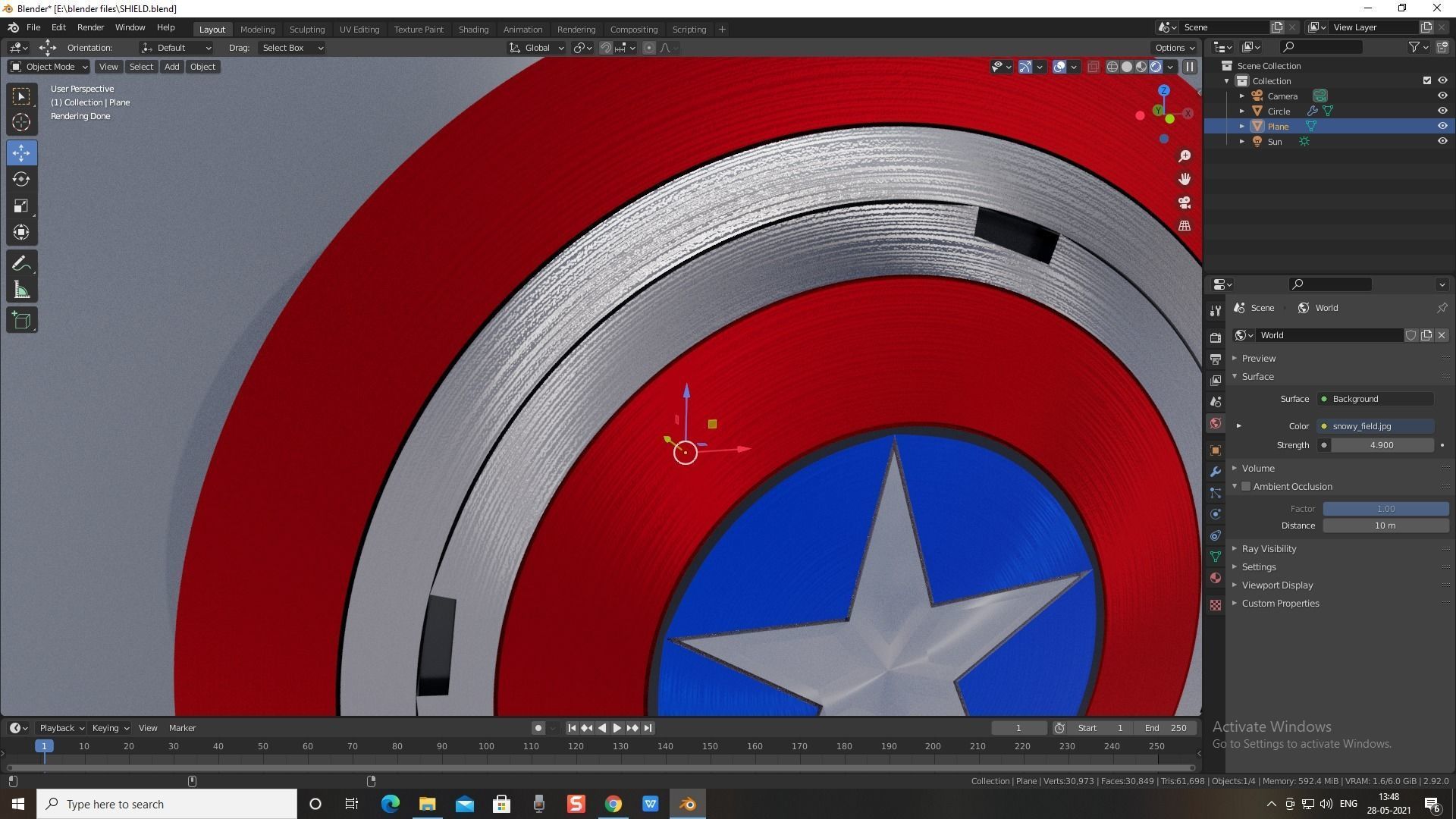 Captain America new Shield 3D model | CGTrader
