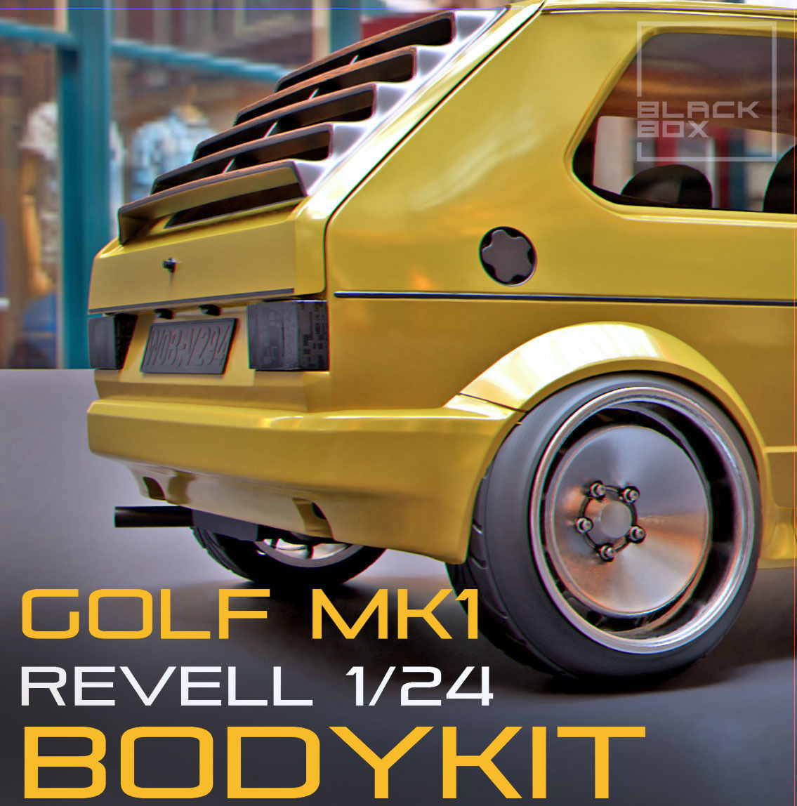 GOLF 1 CLP BODYKIT FOR REVELL 1-24 3D model 3D printable | CGTrader