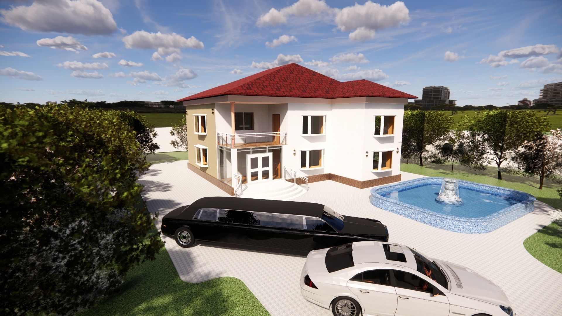 Revit exterior design free 3D model | CGTrader