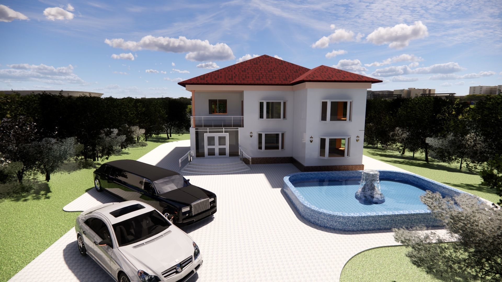 Revit exterior design free 3D model | CGTrader