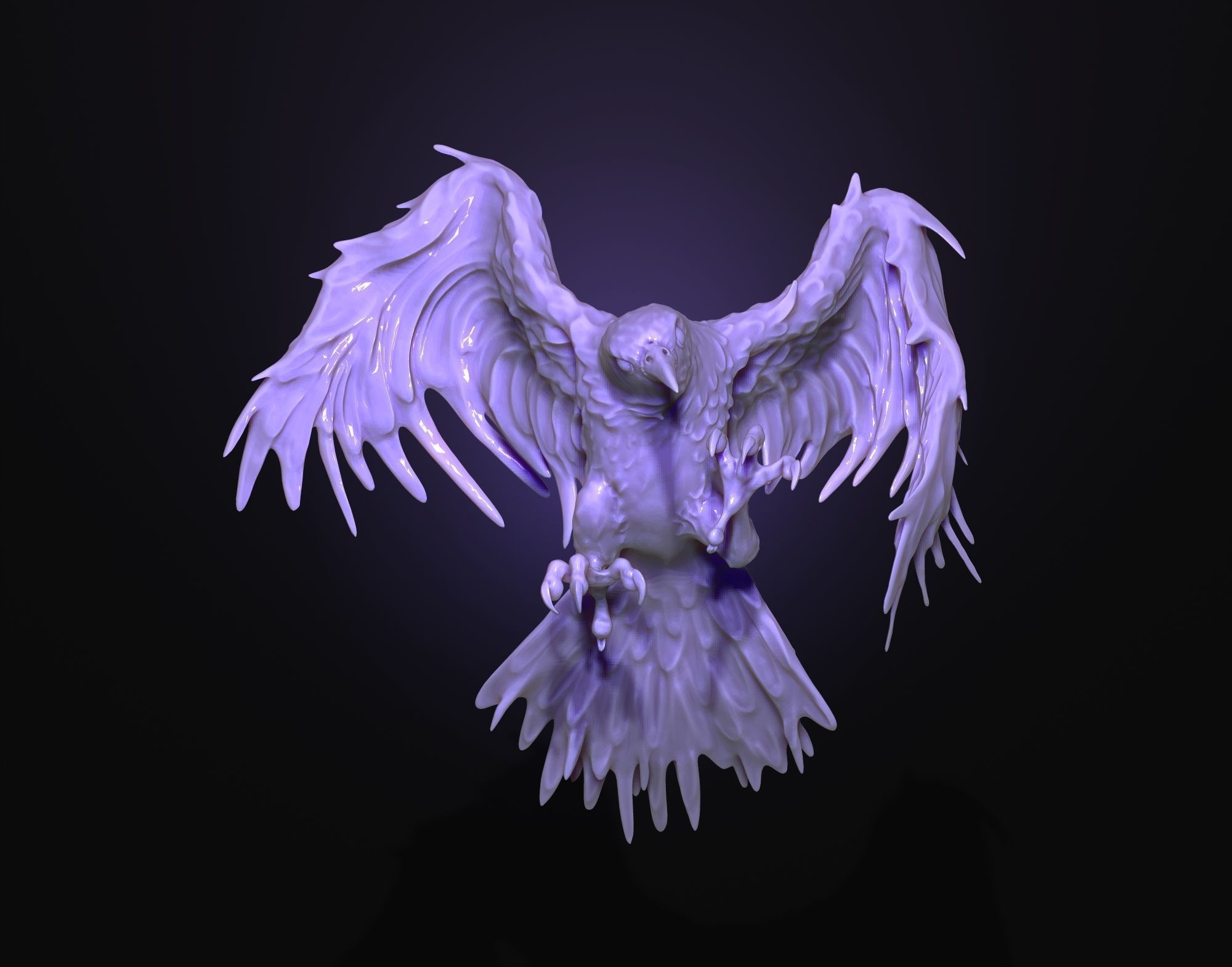Raven printready 3D model 3D printable | CGTrader