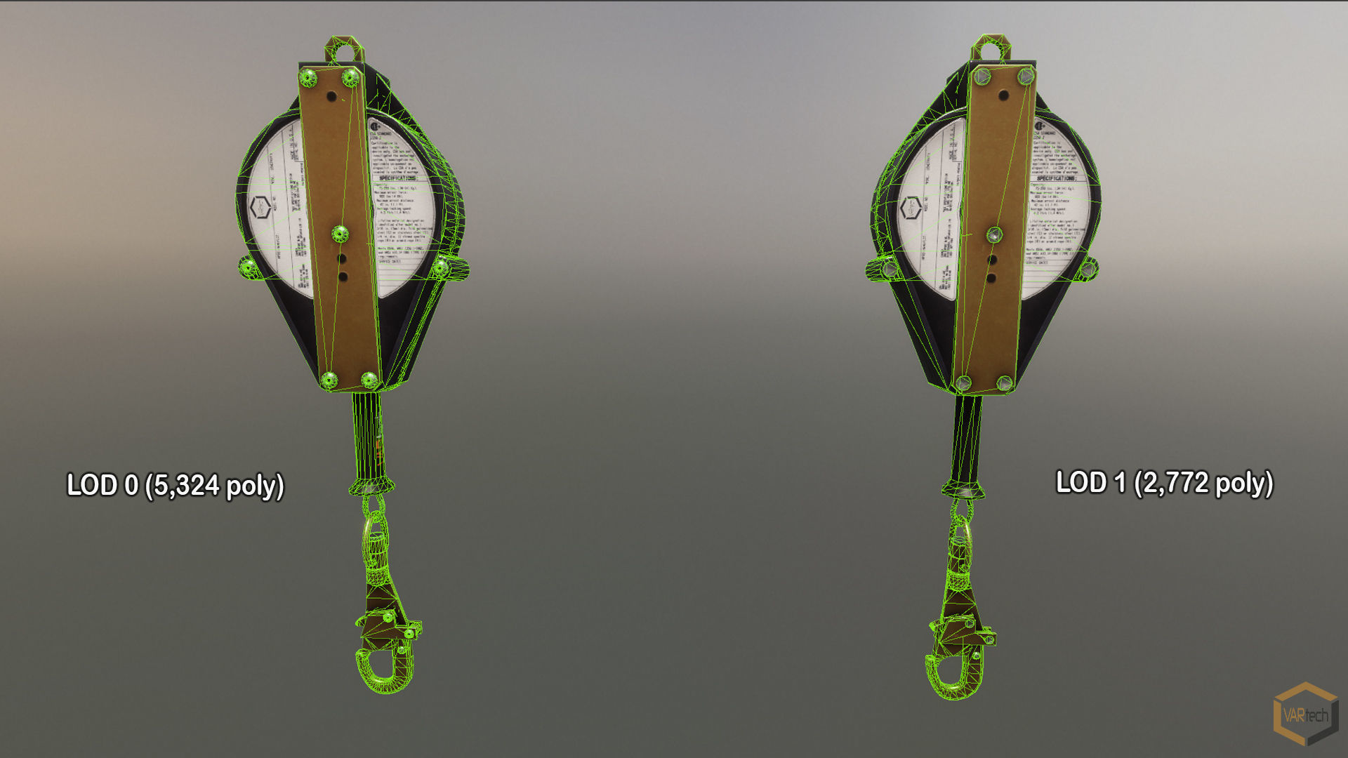 3D model Fall Protection - Self Retracting Lifeline VR / AR / low-poly ...