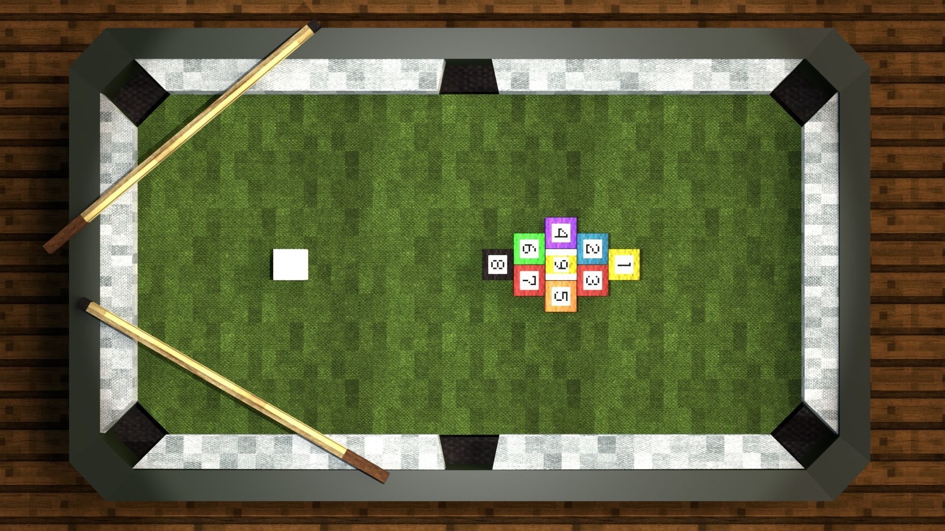 Minecraft Billiards 9 3D model | CGTrader