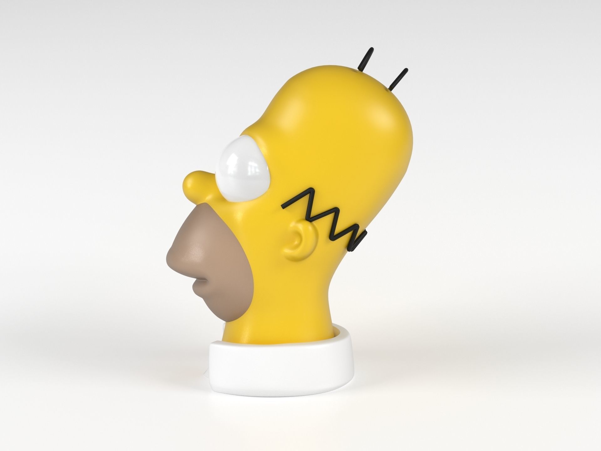 Homer head with monkey 3D model 3D printable | CGTrader