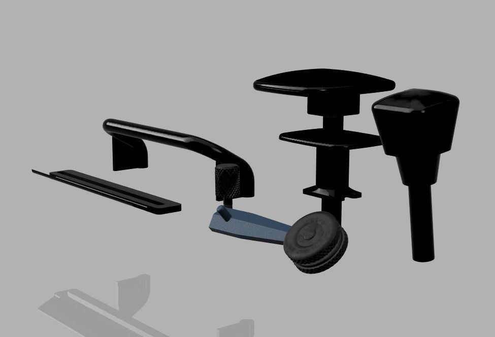 AIRBUS A320 PRINTER GRIP FLAP LEVER SPOILER LEVER 3D model 3D printable ...