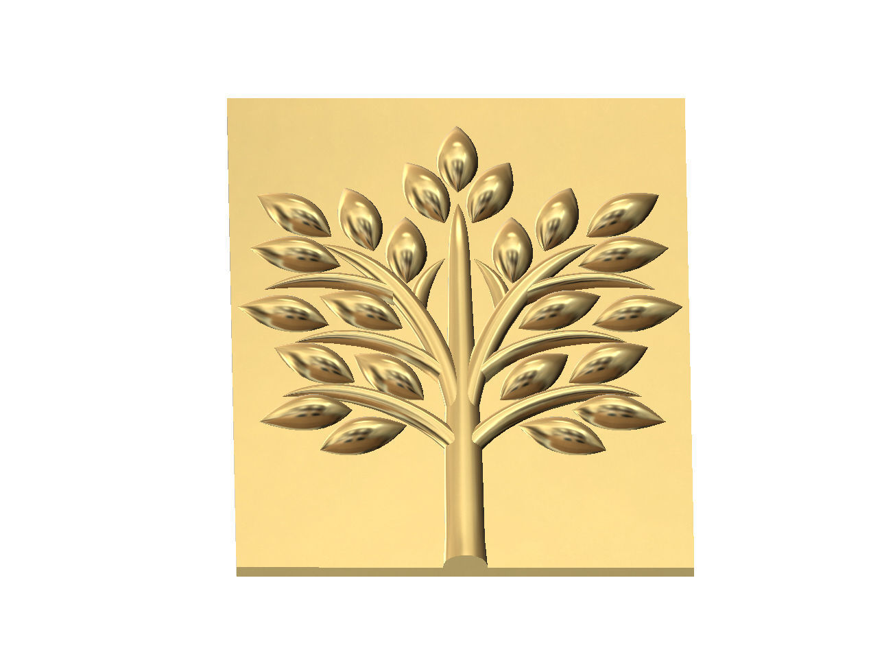 Simple tree relief 3d panel 3D model 3D printable | CGTrader