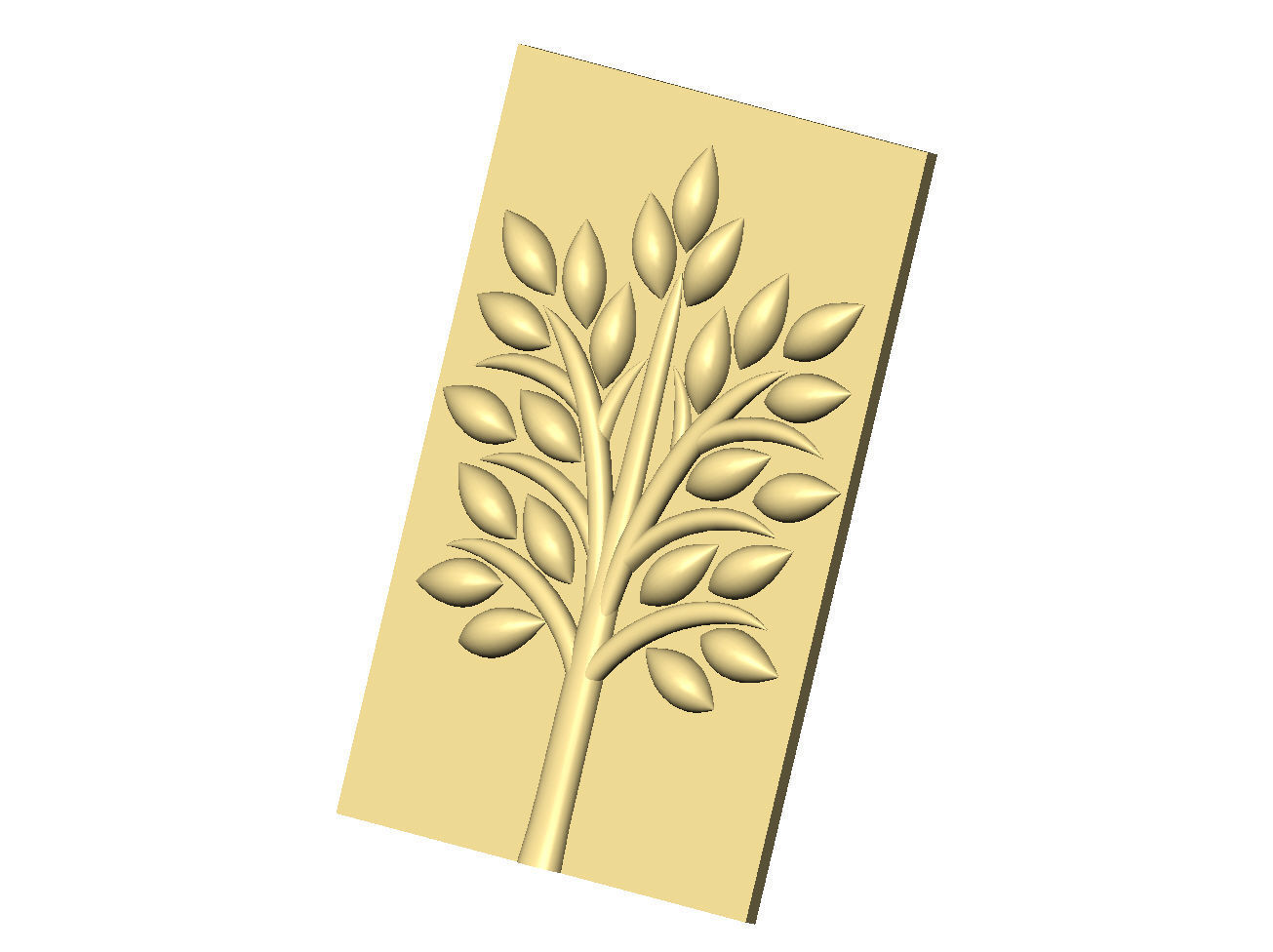 Simple tree relief 3d panel 3D model 3D printable | CGTrader