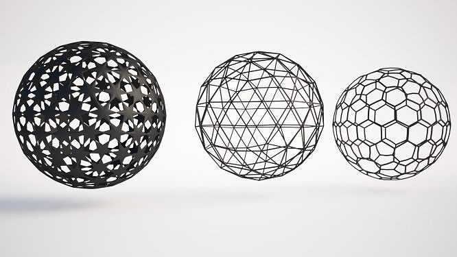 Geodesic Spheres 3D model | CGTrader