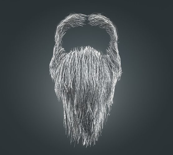 3D model Beard RealTime 16 Version 1 Low Poly VR / AR / low-poly | CGTrader
