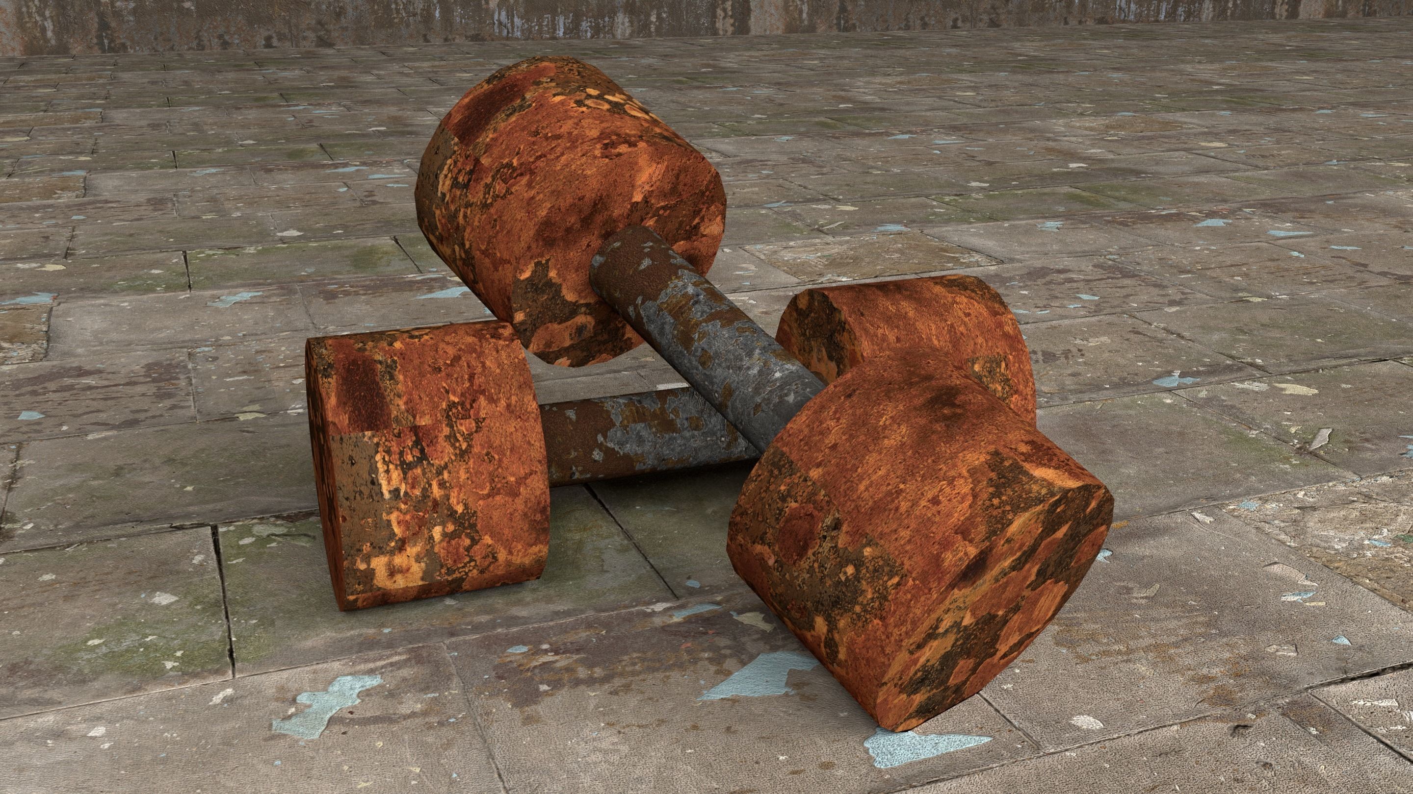 3D model Rusty Gym Equipment VR / AR / low-poly | CGTrader