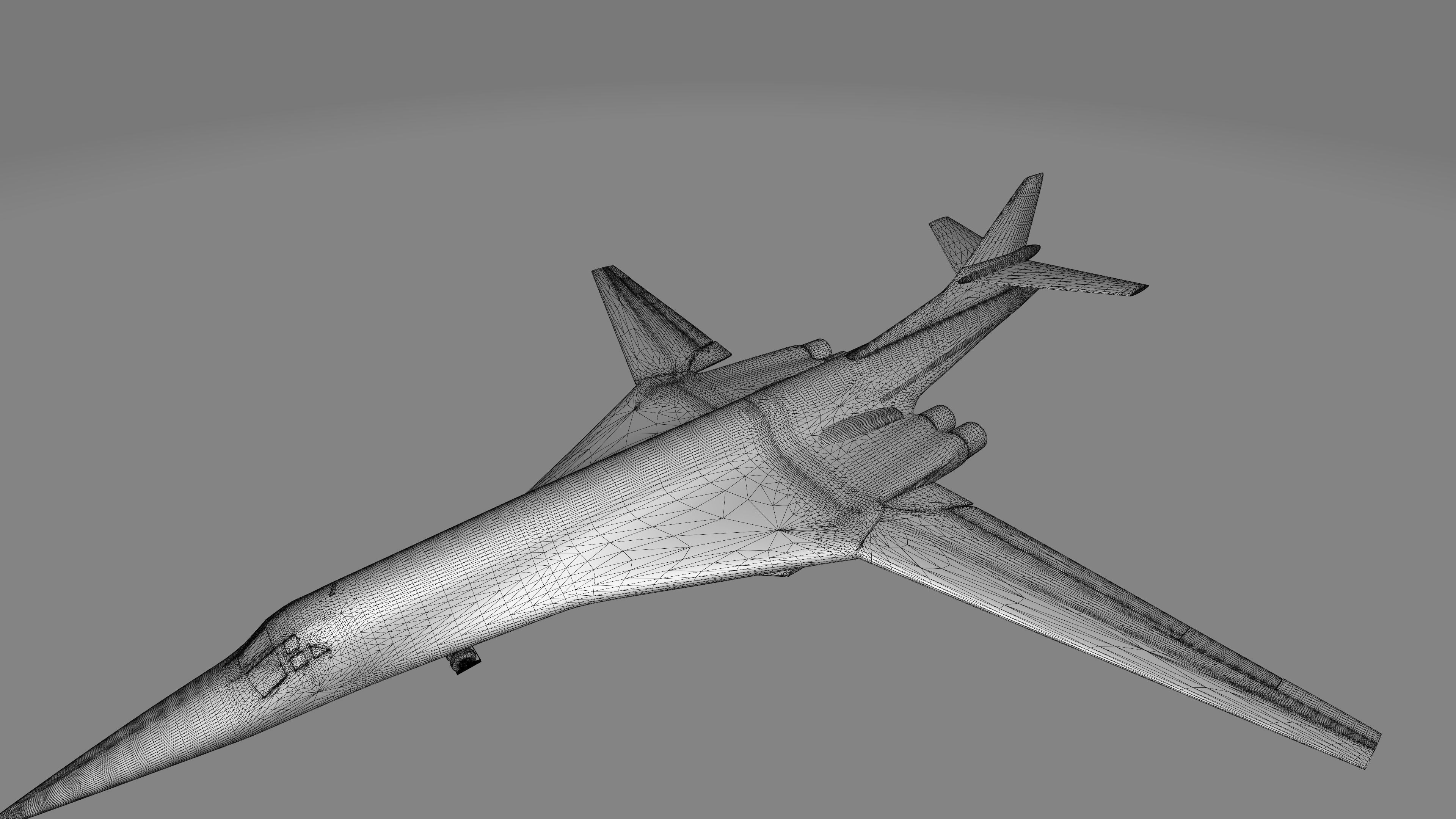 Tu-160 free 3D model | CGTrader