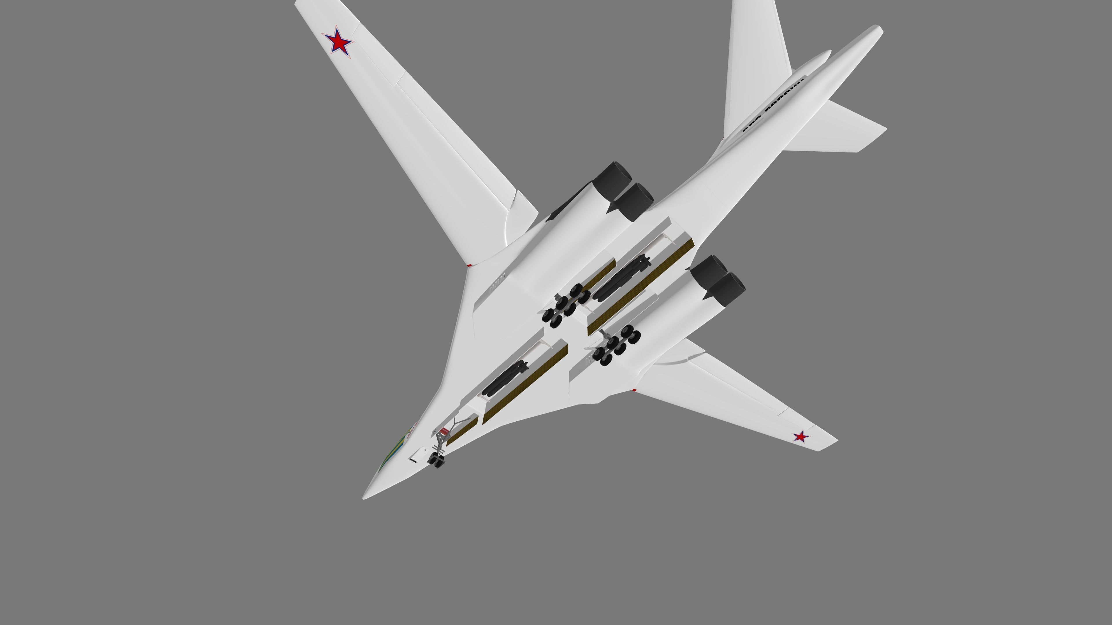 Tu-160 japanese fighter jet free 3D model | CGTrader
