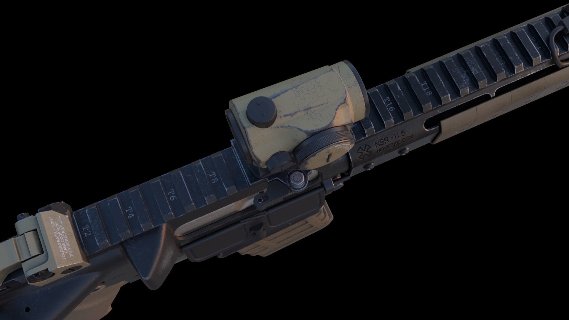 Tactical Rifle 3D model | CGTrader