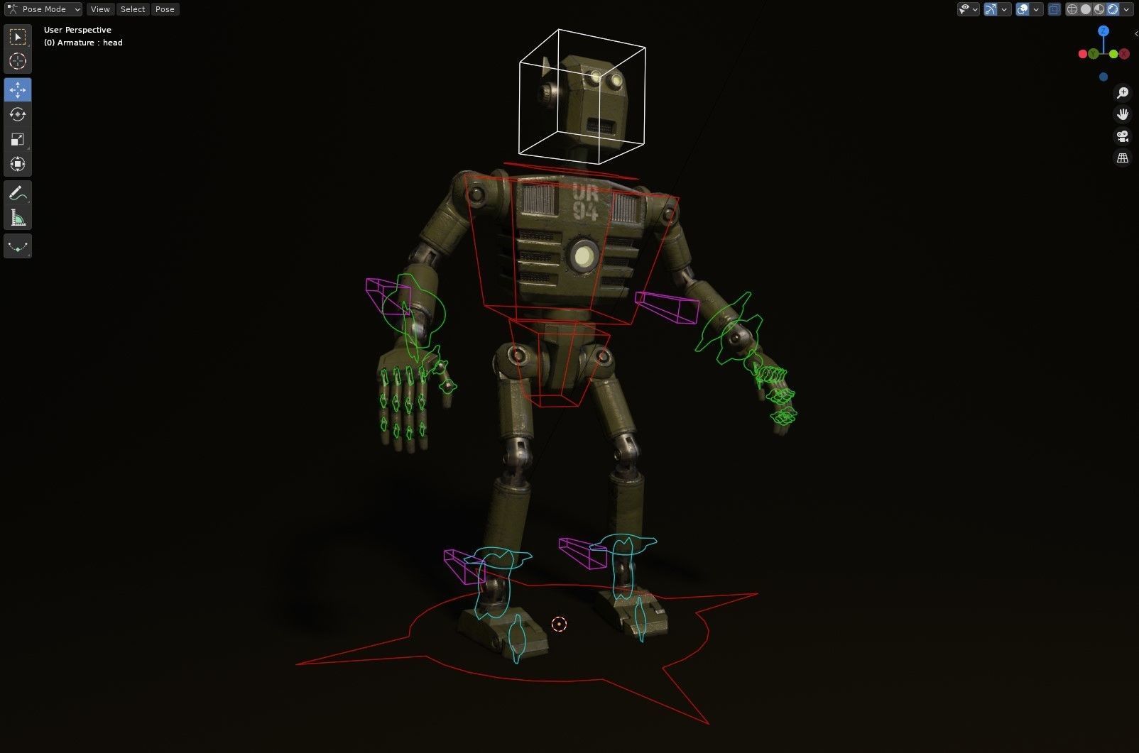 3D model Mechanical Robot in Steampunk style VR / AR / low-poly | CGTrader