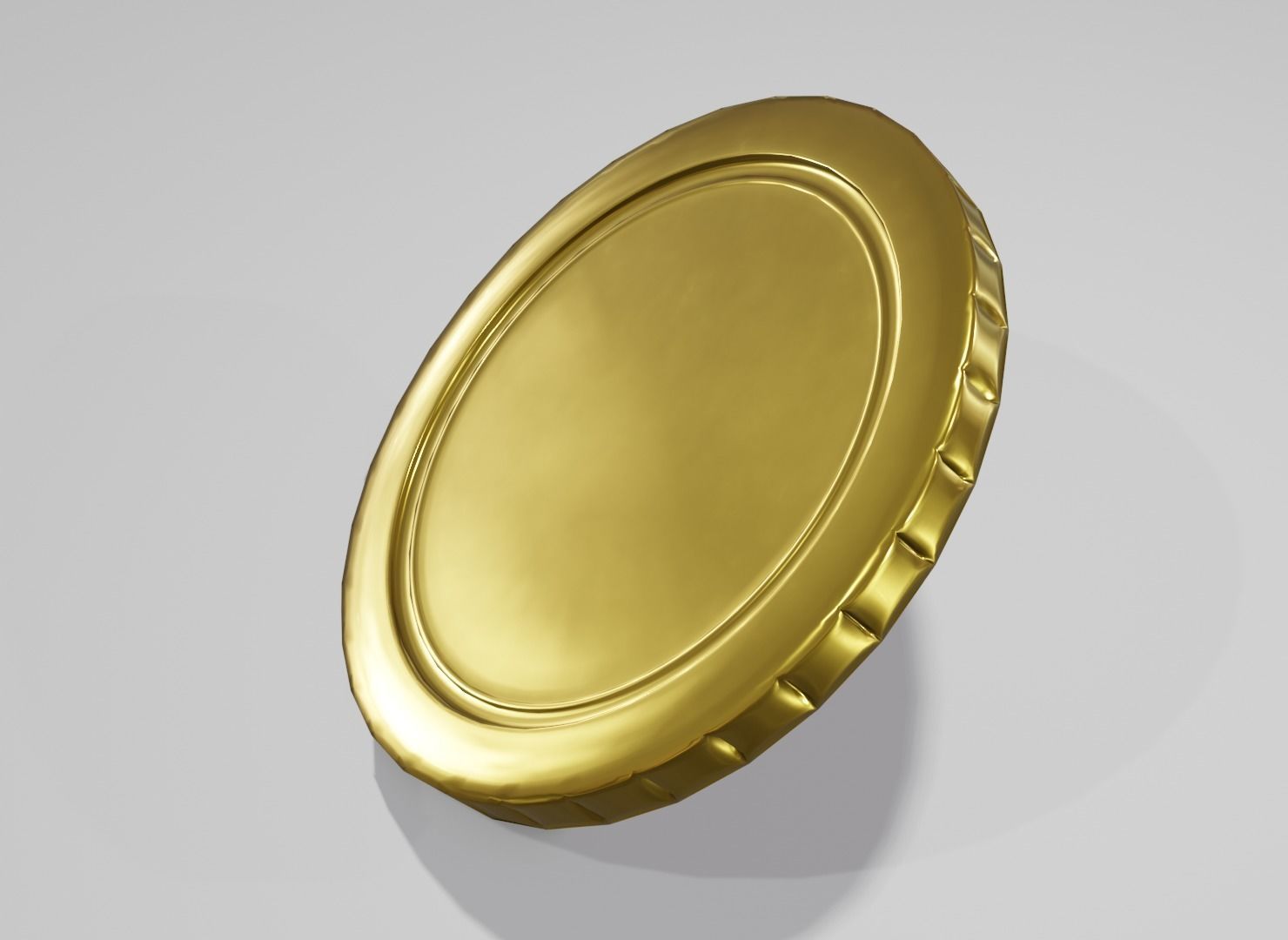 3D model Realistic gold coin - simple gold coin 3d model - PBR VR / AR ...