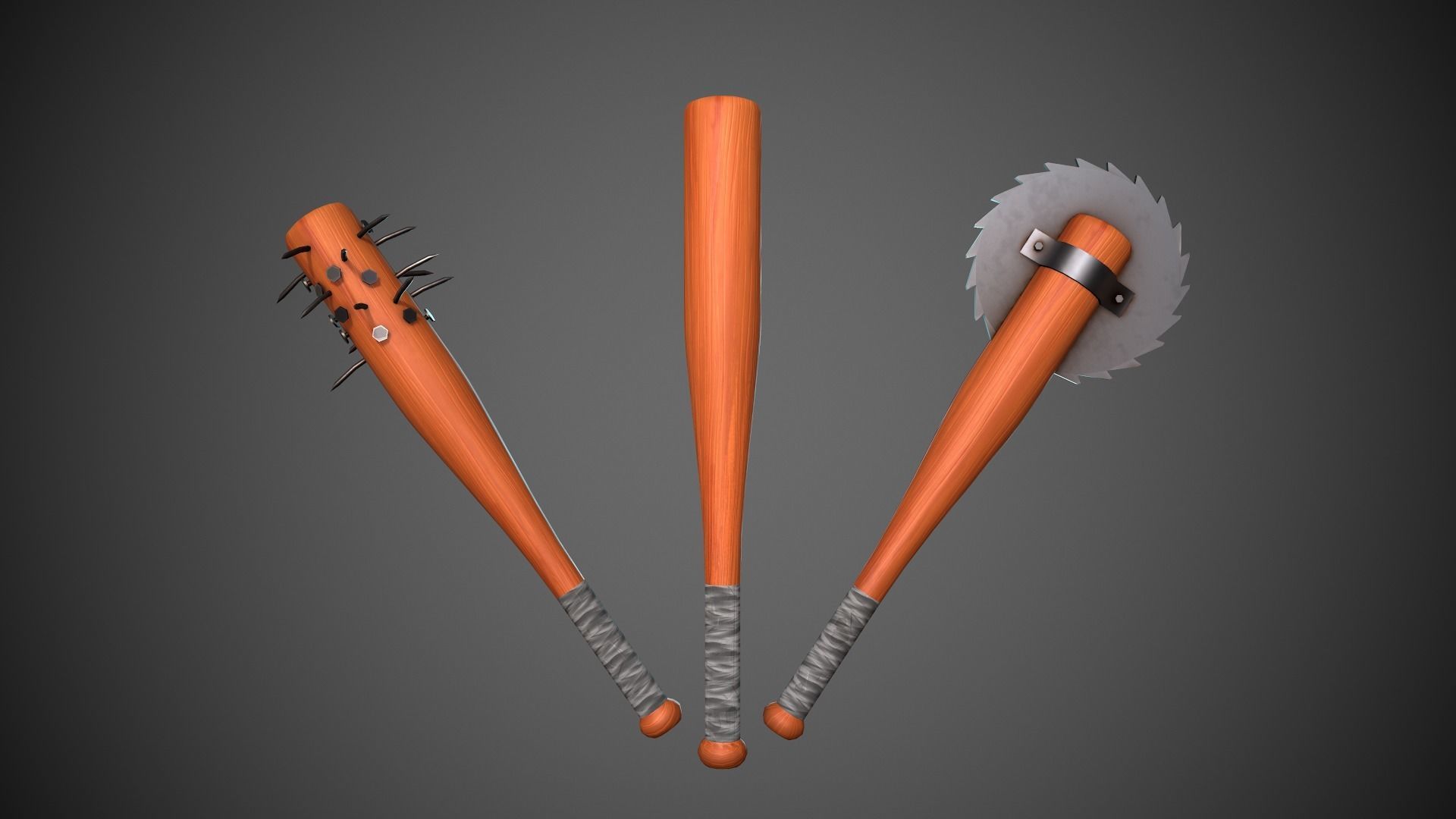3D asset Cartoony Baseball Bat Weapons | CGTrader