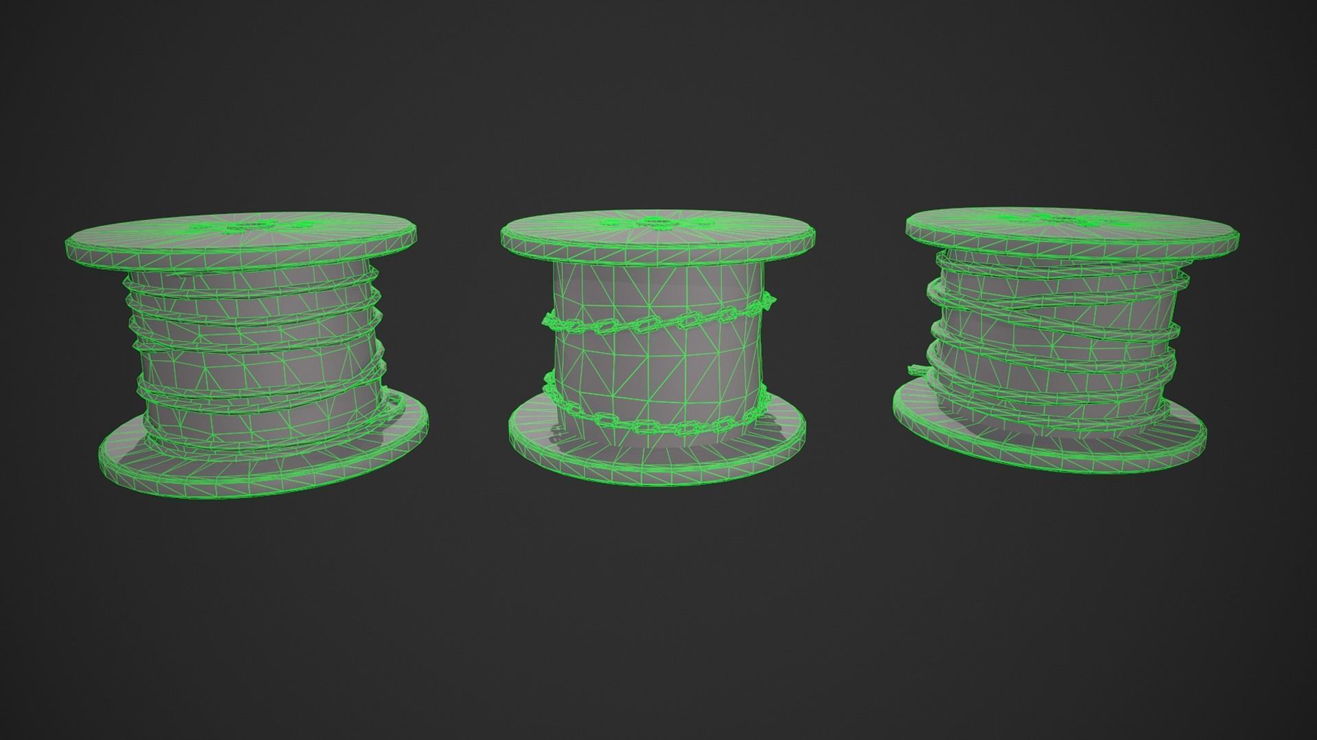 3D model Rope Spool VR / AR / low-poly | CGTrader